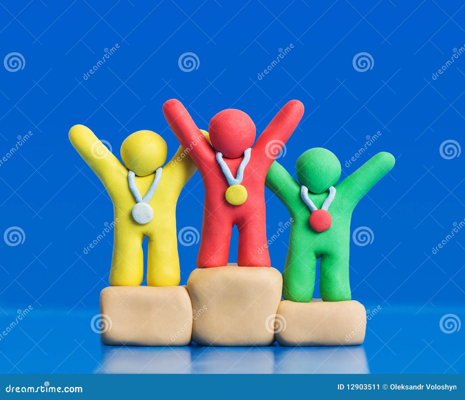 Clay Winners stock image. Image of award, place, sport - 12903511