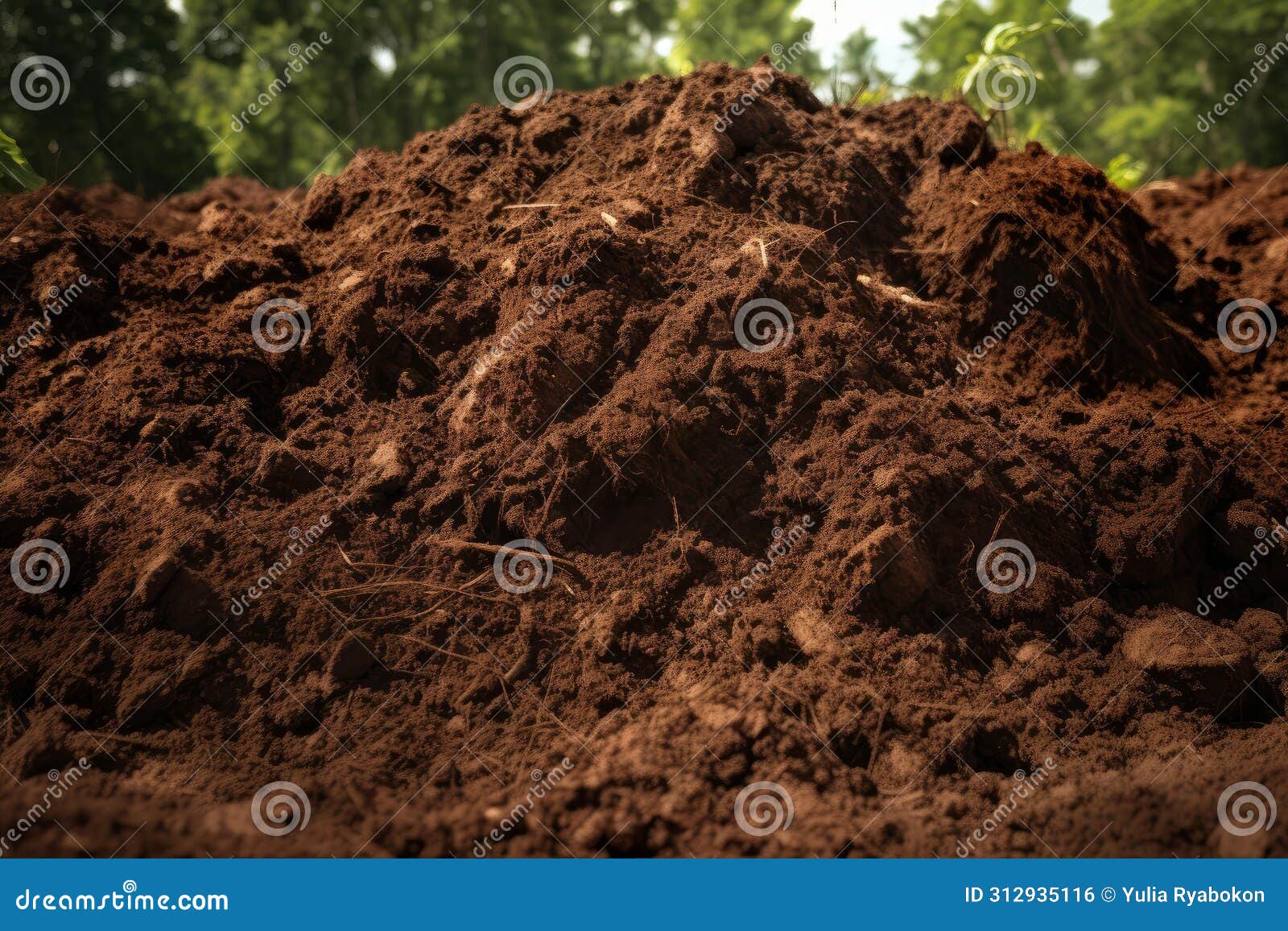 Clayey Pile Soil Ground. Generate Ai Stock Photo - Image of garden ...