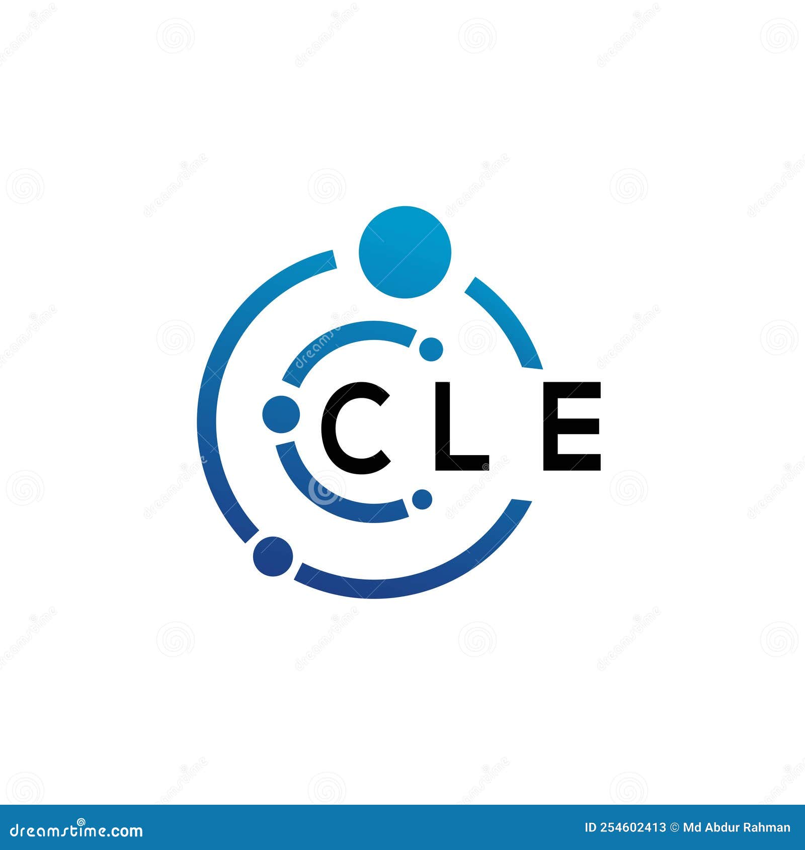 CLE Letter Logo Design on White Background. CLE Creative Initials ...
