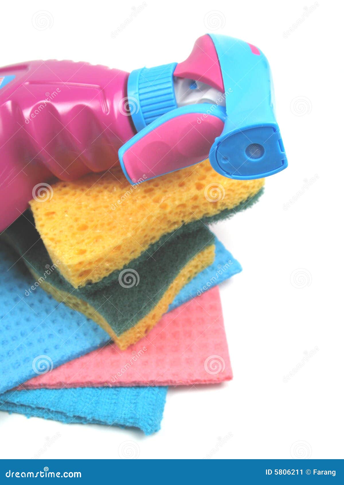 The Ultimate Cleaning Kit for Kitchen and Bathroom Stock Image - Image ...