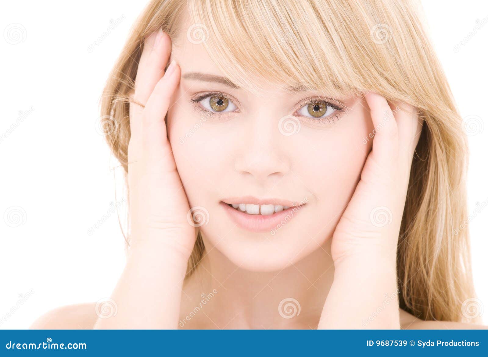 Clean stock image. Image of face, girl, nice, pretty, perfect - 9687539