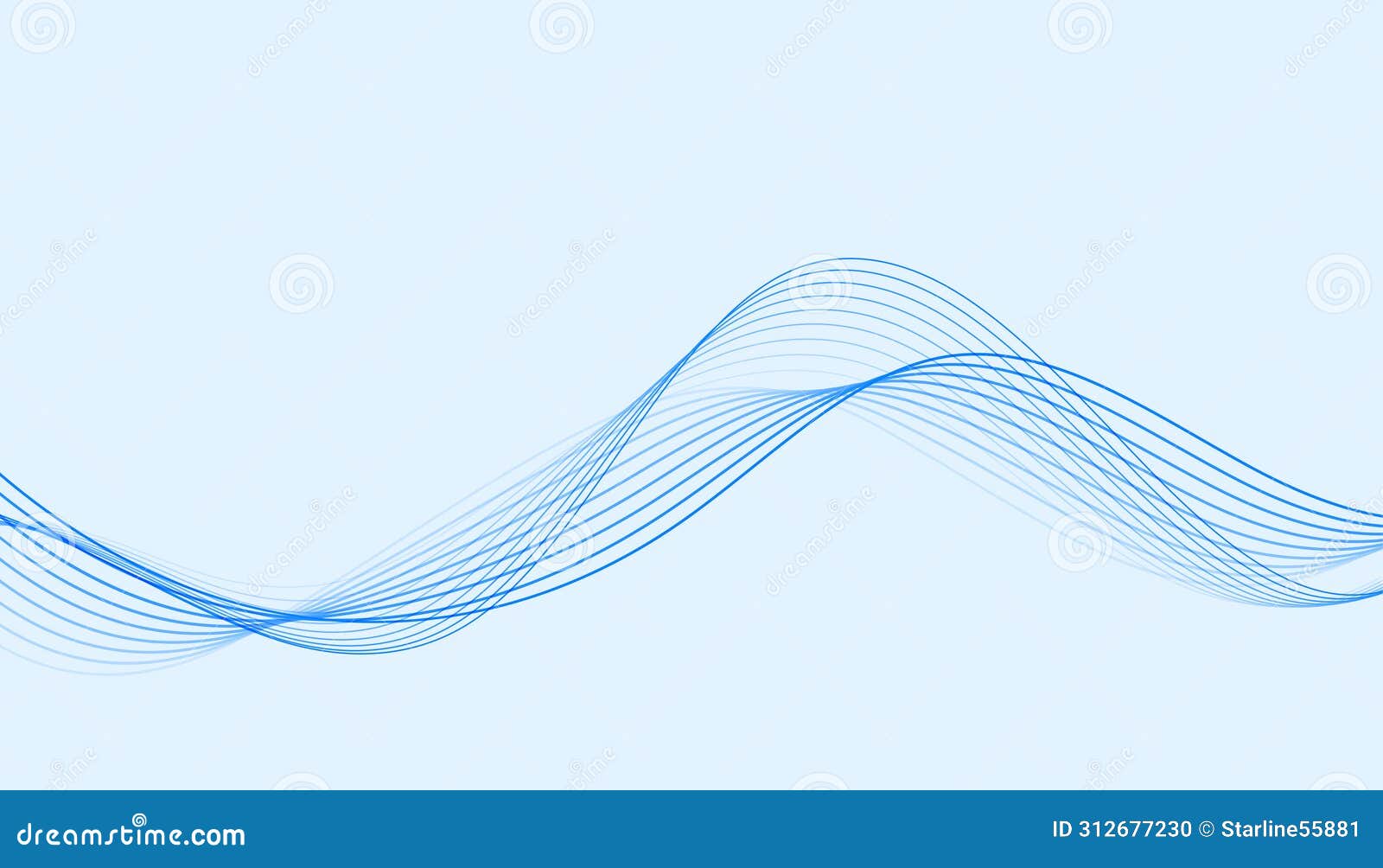 Clean and Abstract Blue Gradient Fluid Background in Line Style Stock ...