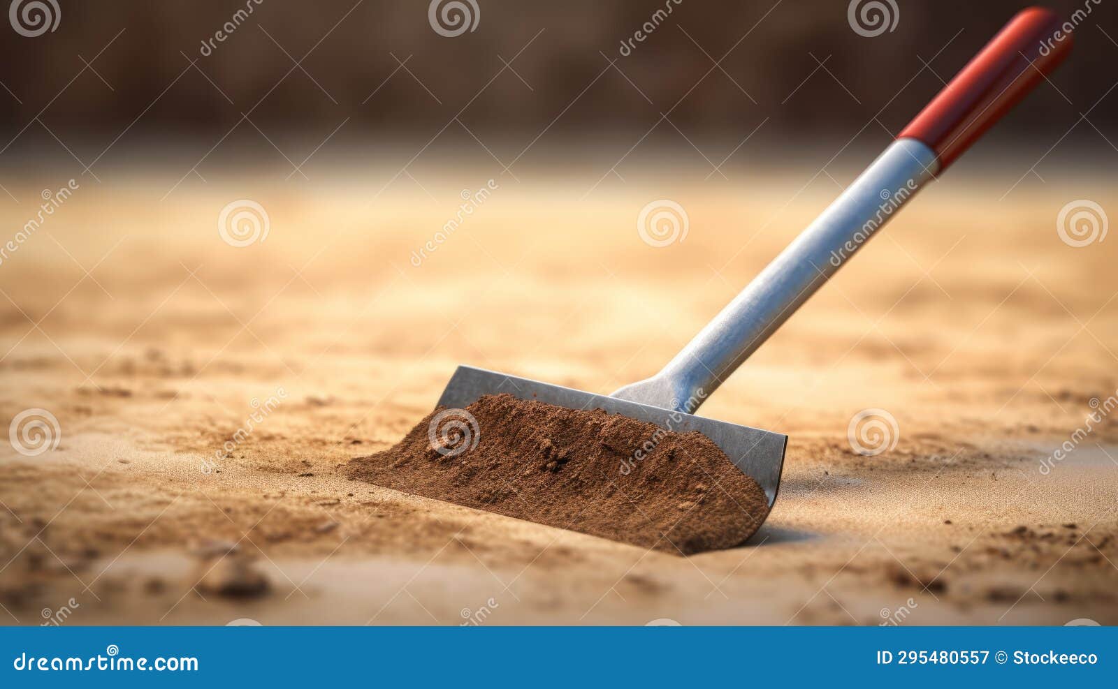 Clean and Aesthetic Skip Trowel Spade in Soft-focus Style Stock ...