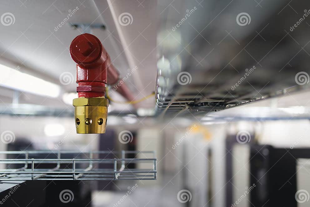 Clean Agent Fire Suppression System. Stock Image - Image of industrial ...
