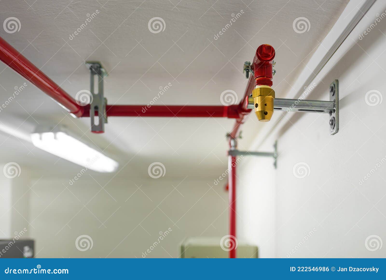 Clean Agent Fire Suppression System. Stock Photo - Image of : 222546986