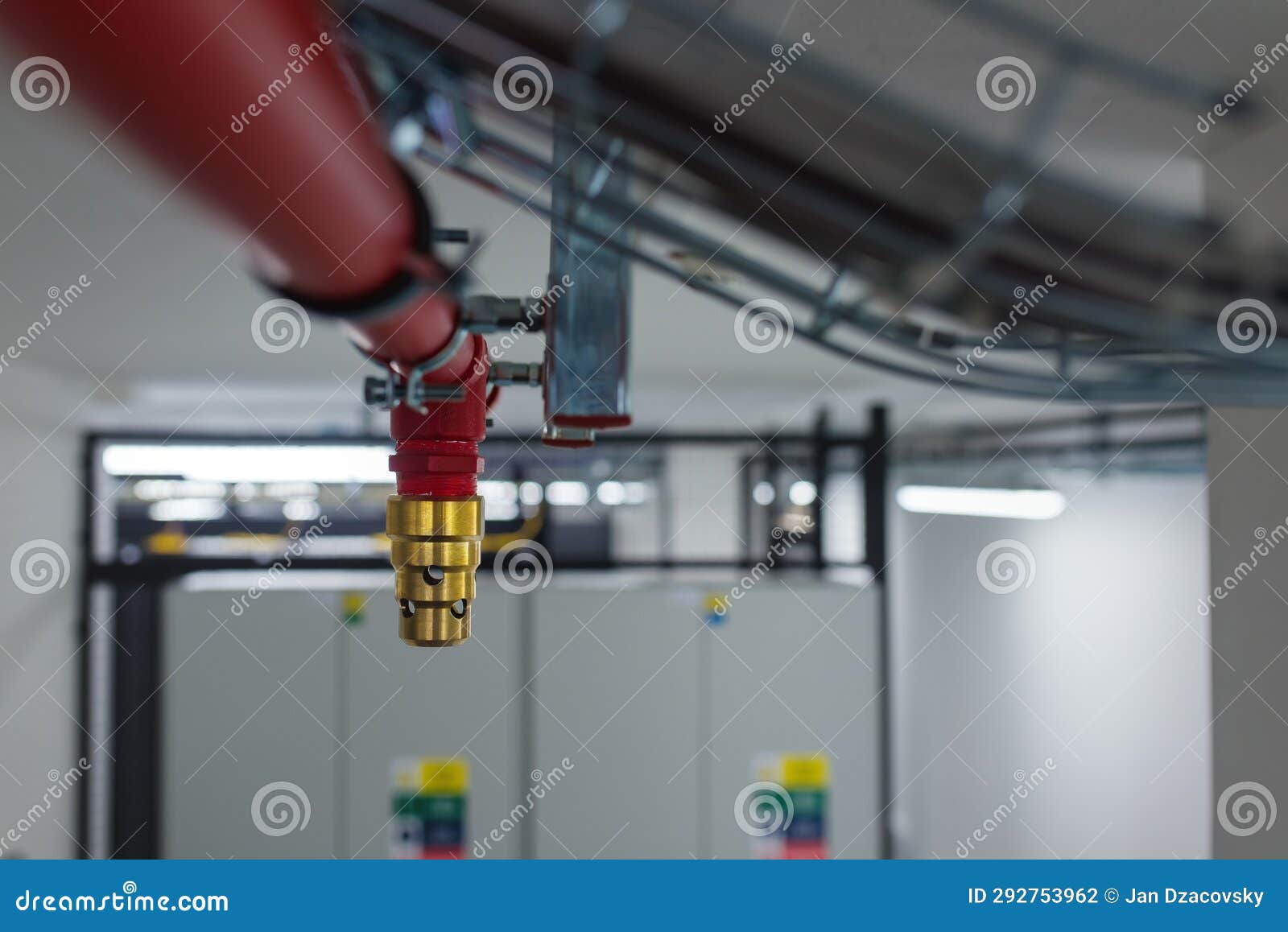 Clean Agent Fire Suppression System. Stock Photo - Image of room ...