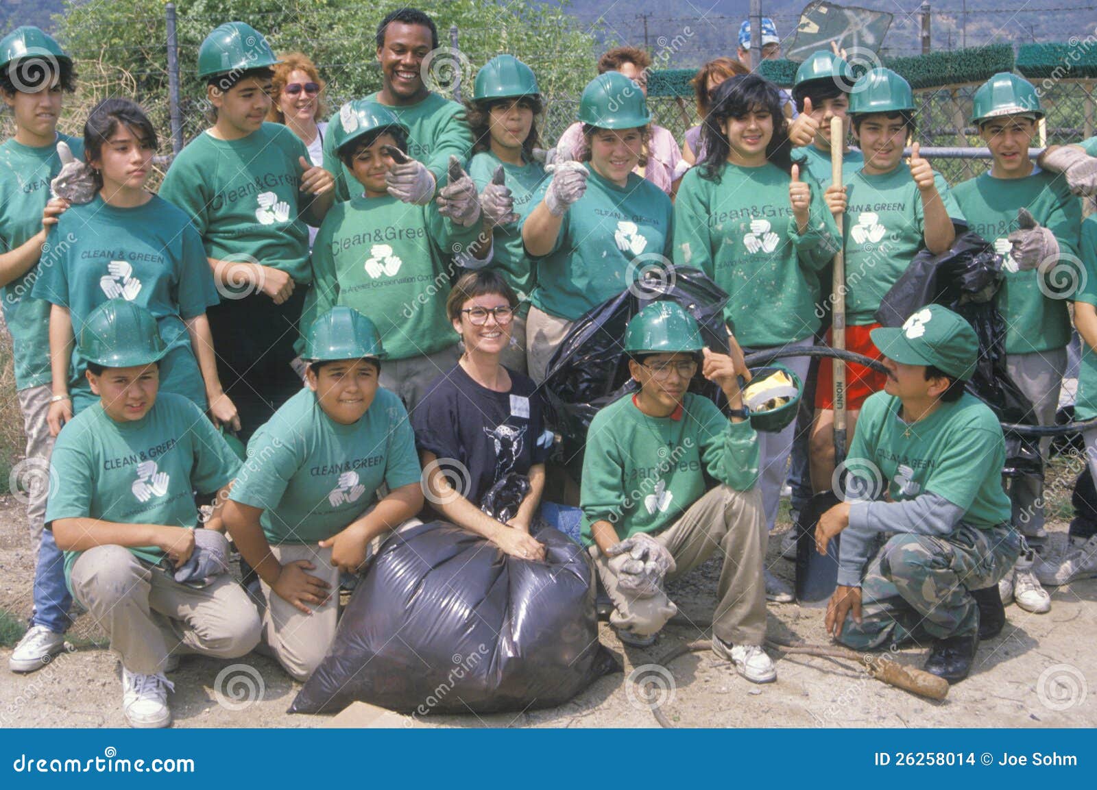 Clean & Greenï¿½ Environmental Volunteers At A River Cleanup, Part Of ...