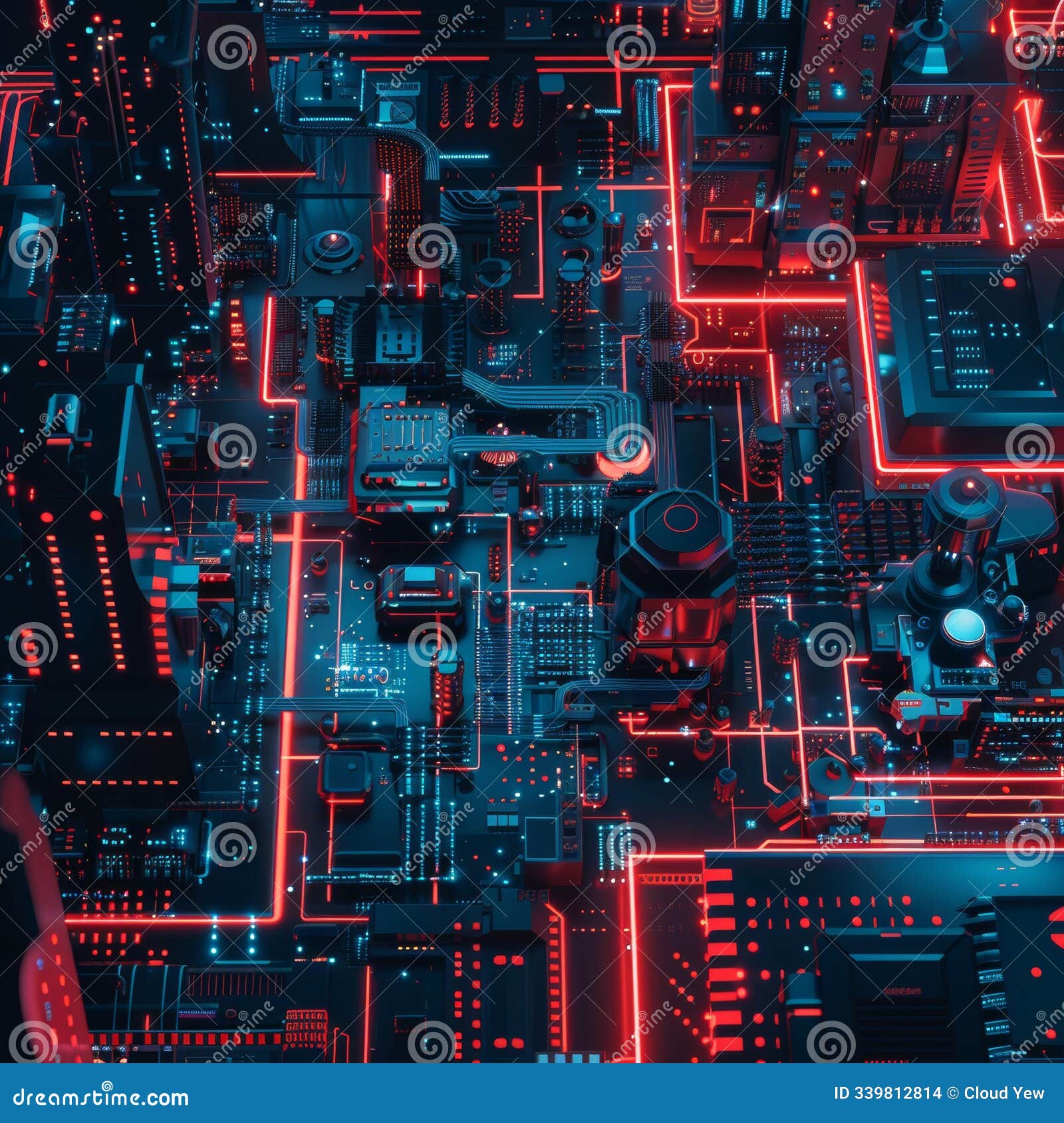 Clean Background for Cybersecurity Visuals. Stock Illustration ...