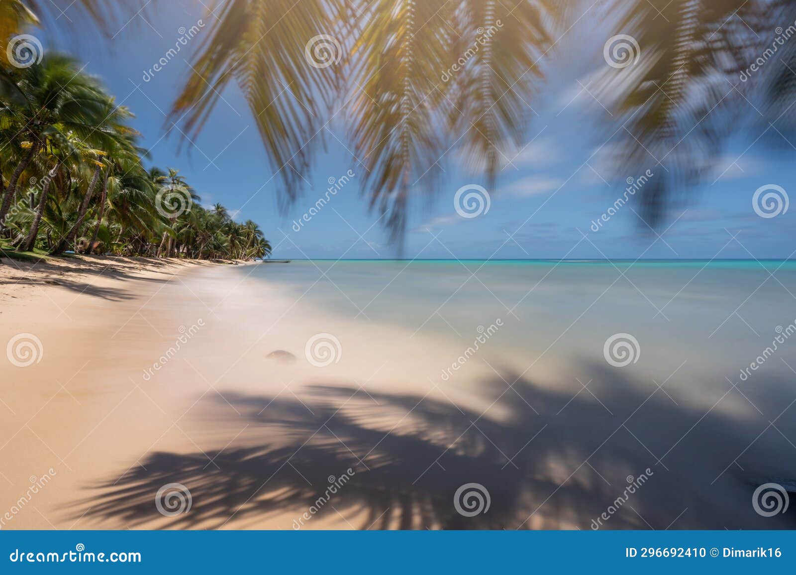 Clean Beach with Smooth Water Stock Photo - Image of side, transparent ...