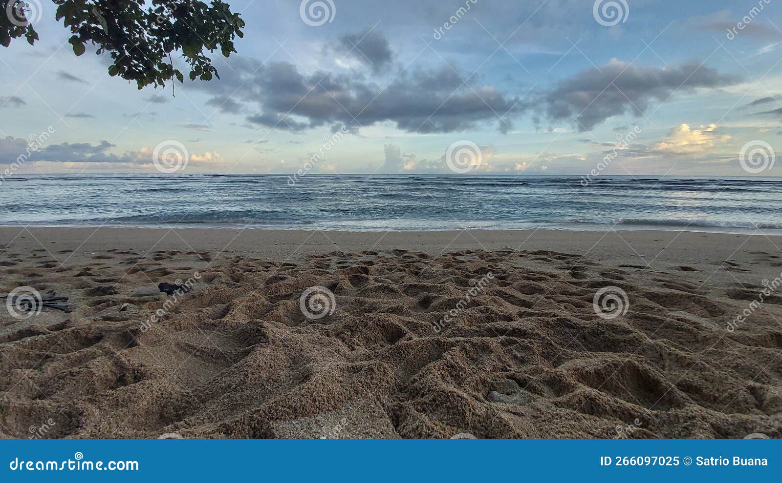Clean and Beautiful White Sand Beach in the Afternoon Stock Image ...