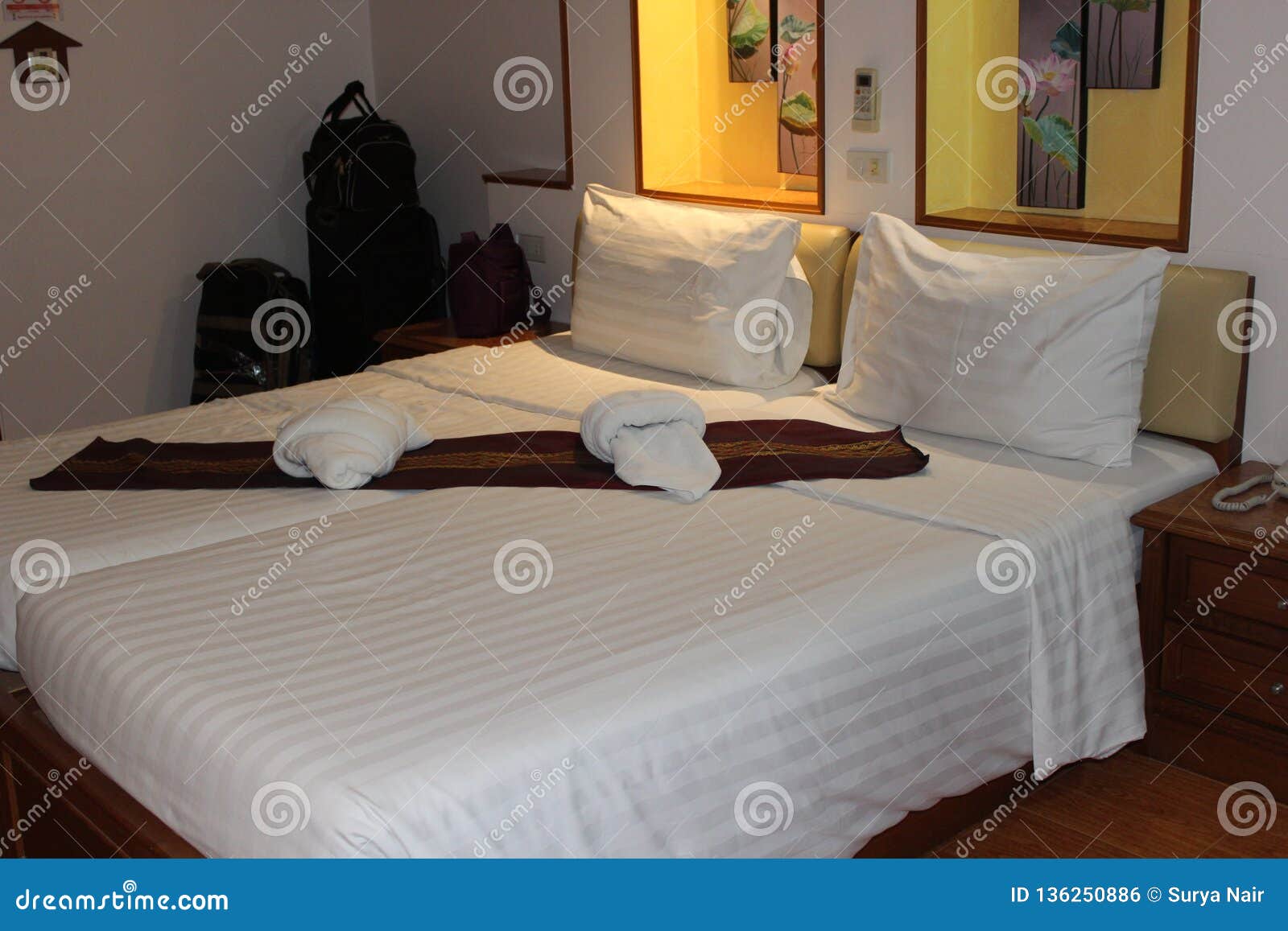 Clean Bed Room and Bed stock photo. Image of lean, seat - 136250886