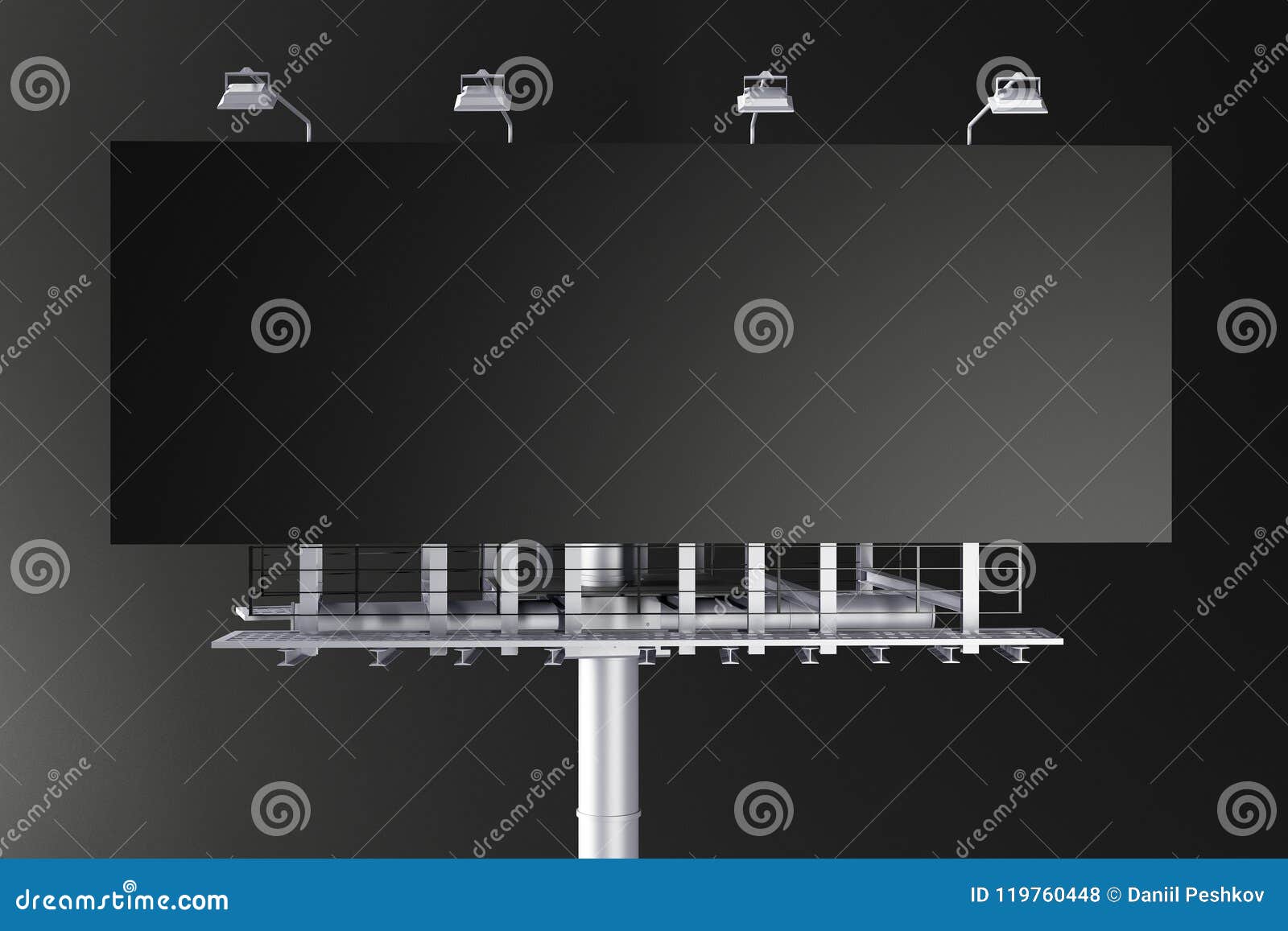 Clean billboard front stock photo. Image of billboard - 119760448