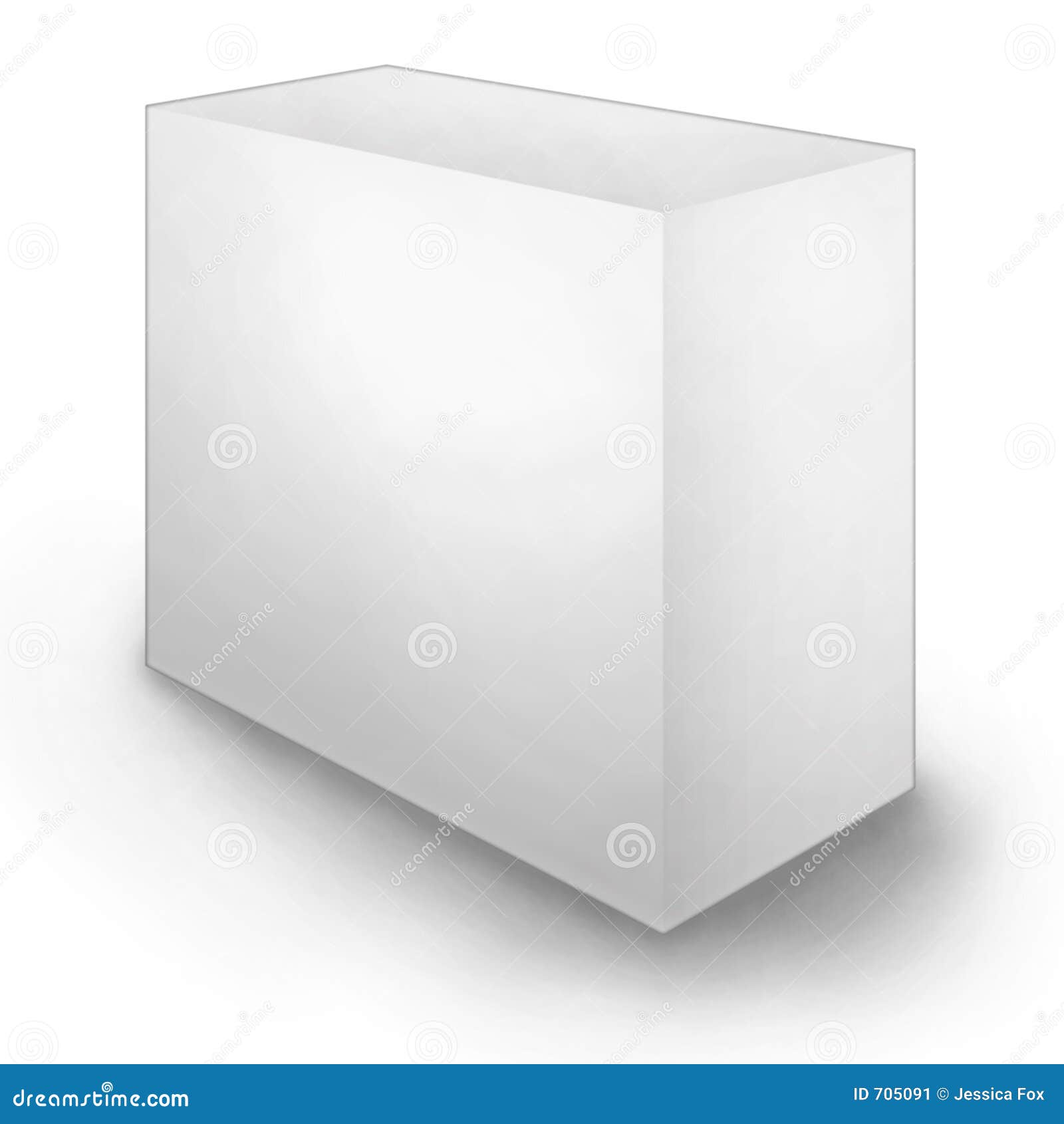 Clean Blank Box stock illustration. Illustration of clean - 705091