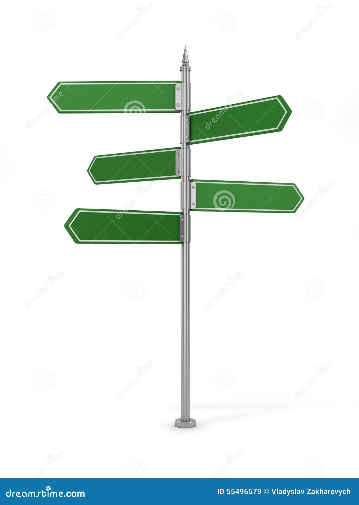 Clean blank of road sign stock illustration. Illustration of note ...