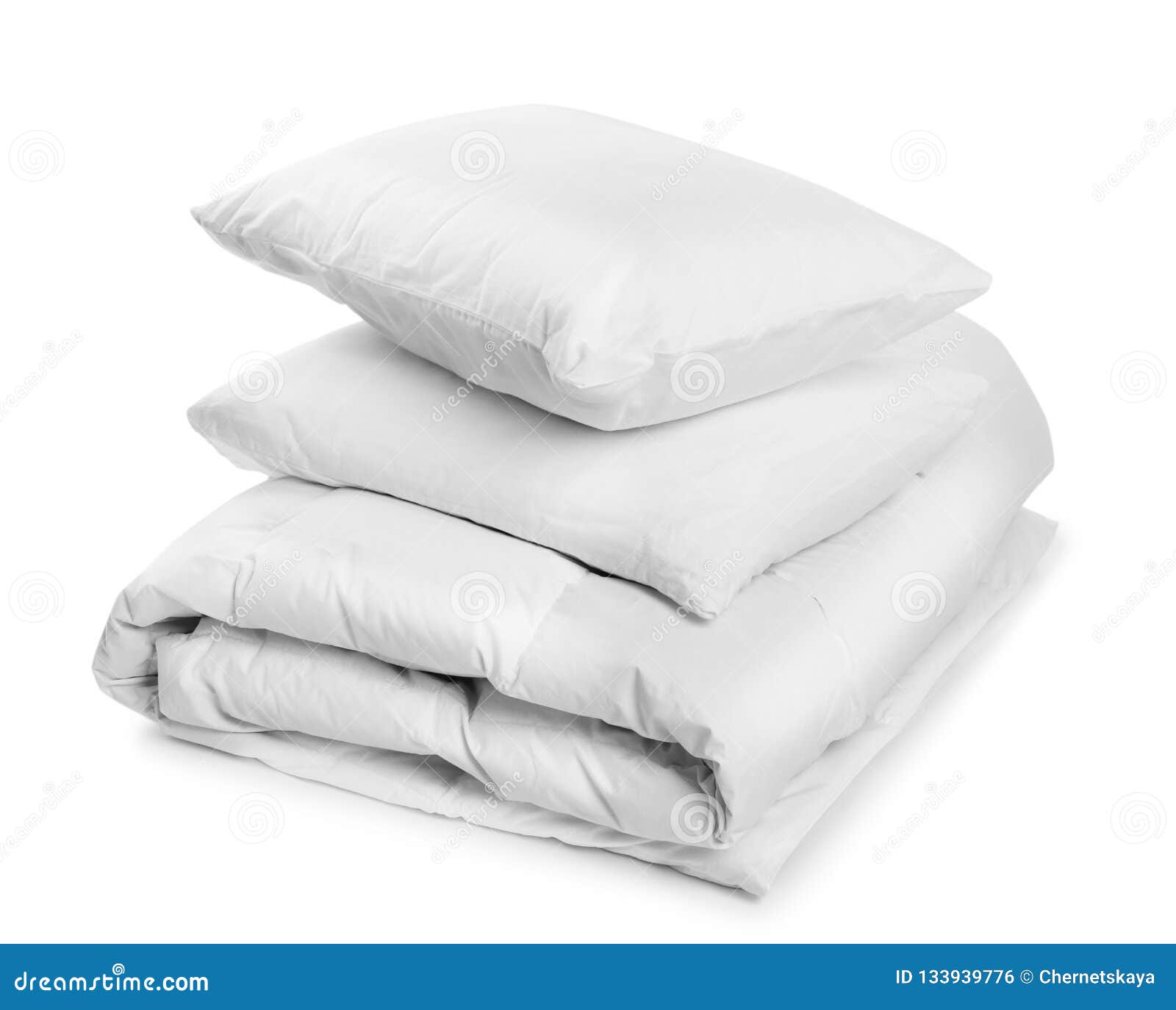 Clean blanket and pillows stock photo. Image of cushioned - 133939776