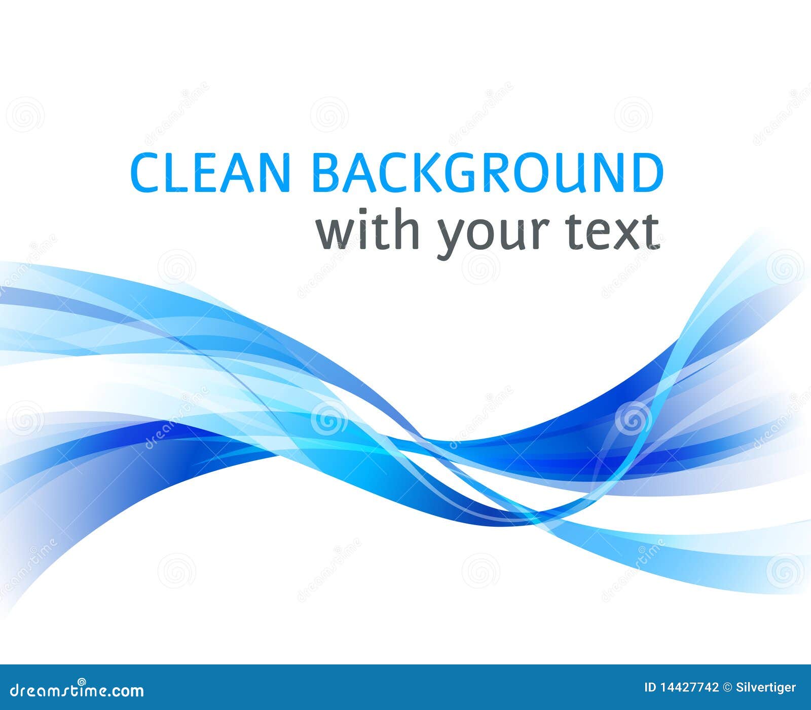 Clean blue background stock vector. Illustration of drawing - 14427742