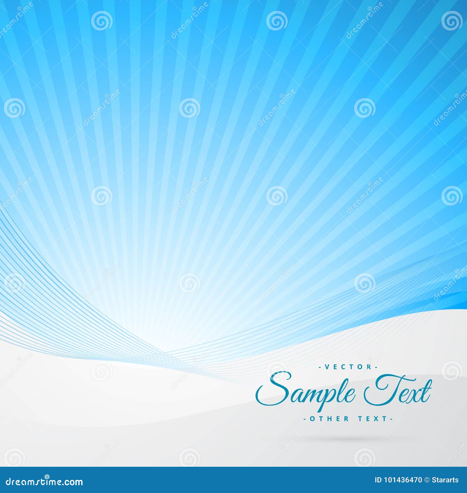 Clean Blue Background with Space for Your Text Stock Vector ...