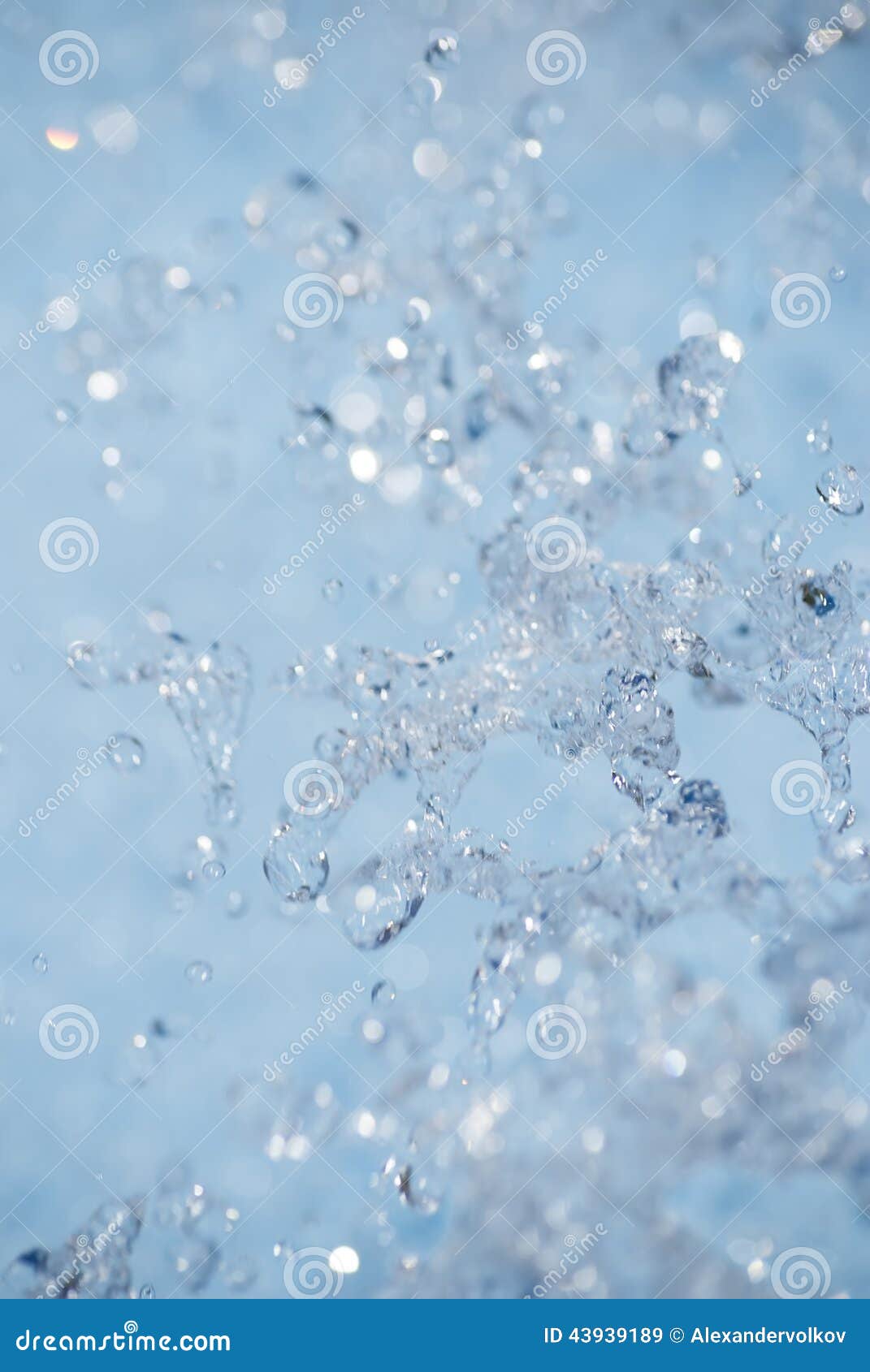 Bubbling Water In The Pool, Blue Texture Of Boiling Water. Stock ...