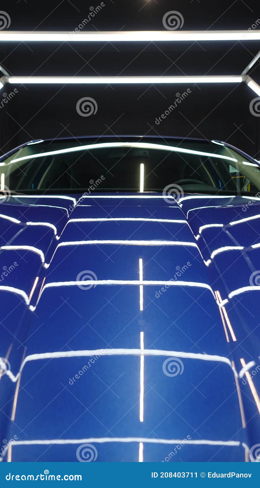 A clean blue car stock image. Image of care, polish - 208403711