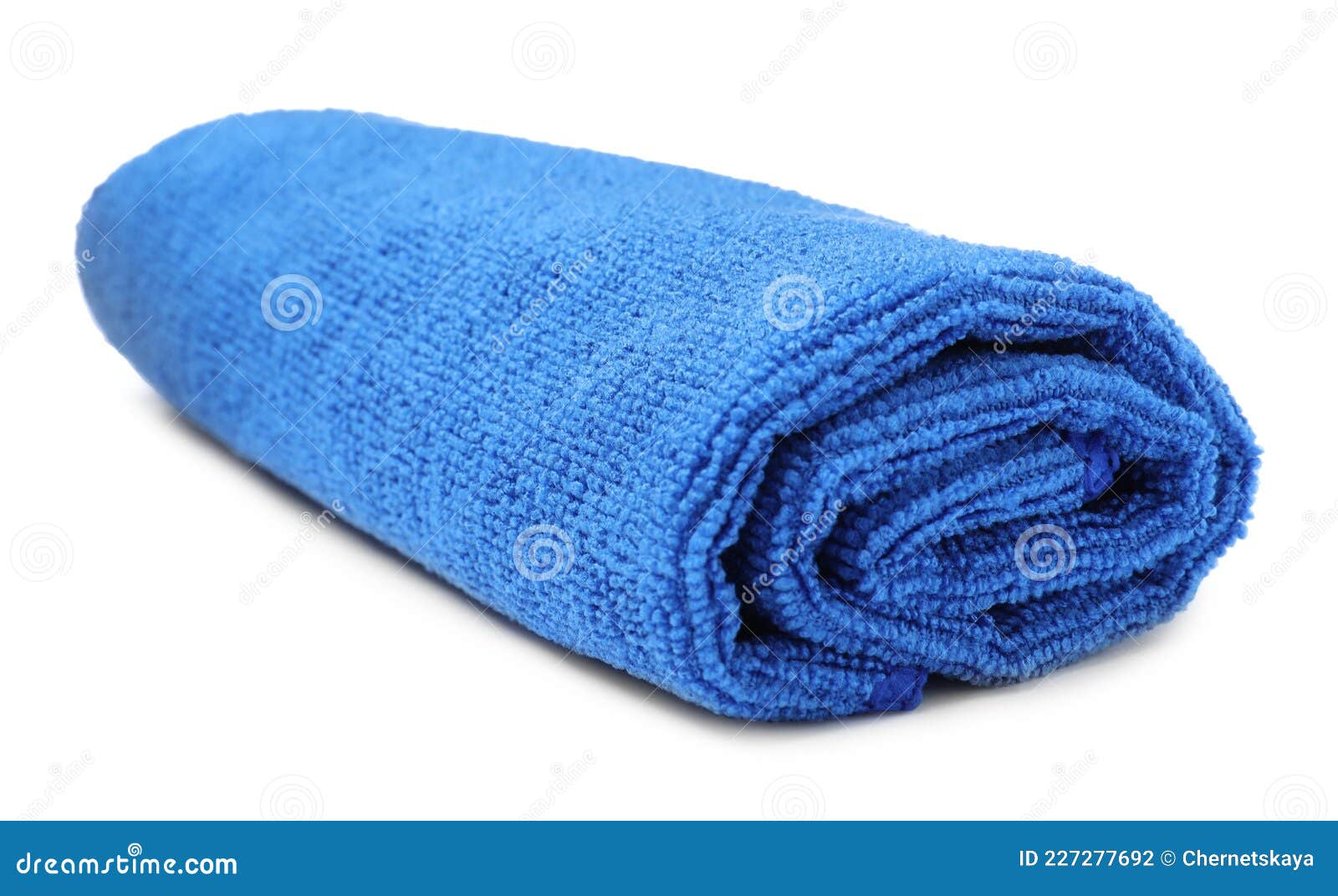 Clean Blue Microfiber Cloth Isolated on White Stock Photo - Image of ...