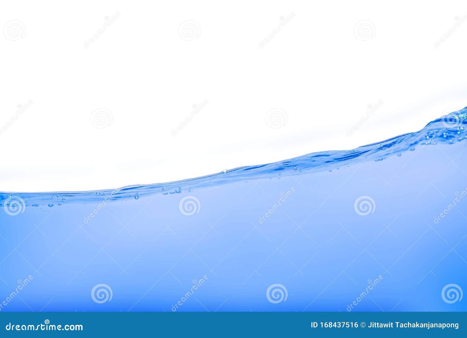 Clean blue water wave stock photo. Image of fresh, color - 168437516