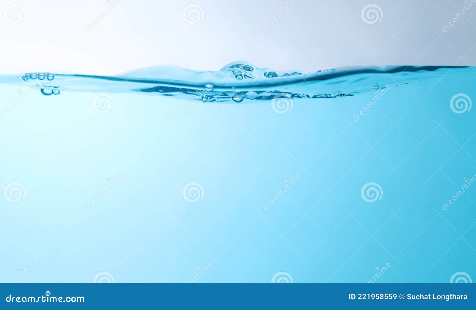 Clean Blue Water Waves Splashing Water Stock Image - Image of ...