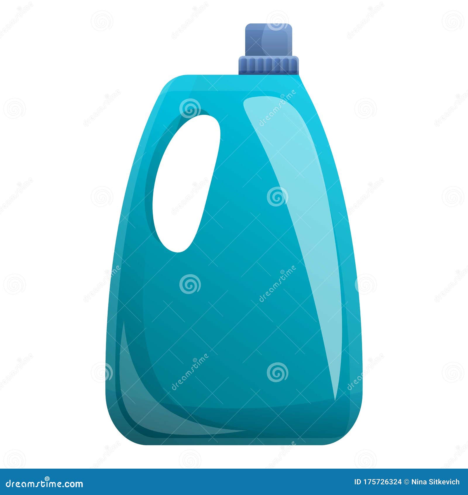 Clean Bottle Icon, Cartoon Style Stock Vector - Illustration of ...