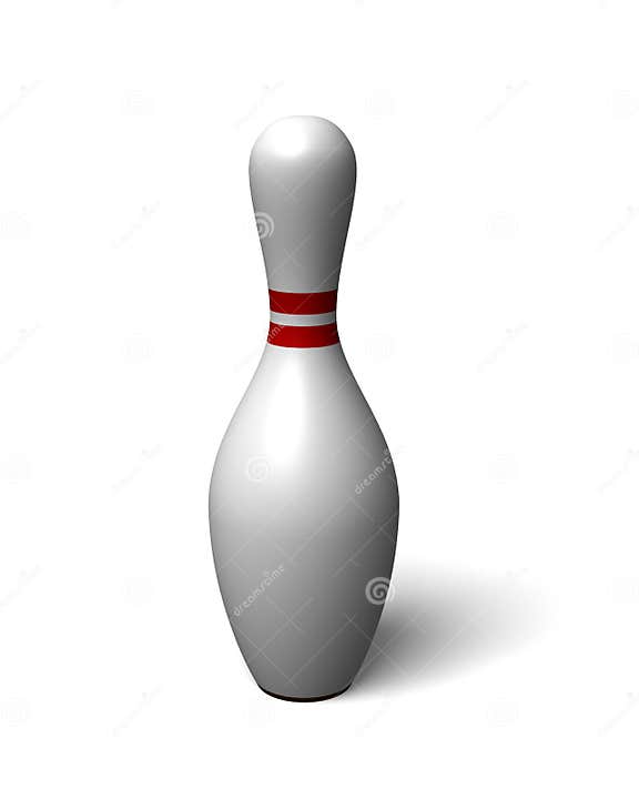 Clean Bowling Pin stock illustration. Illustration of ball - 10493447