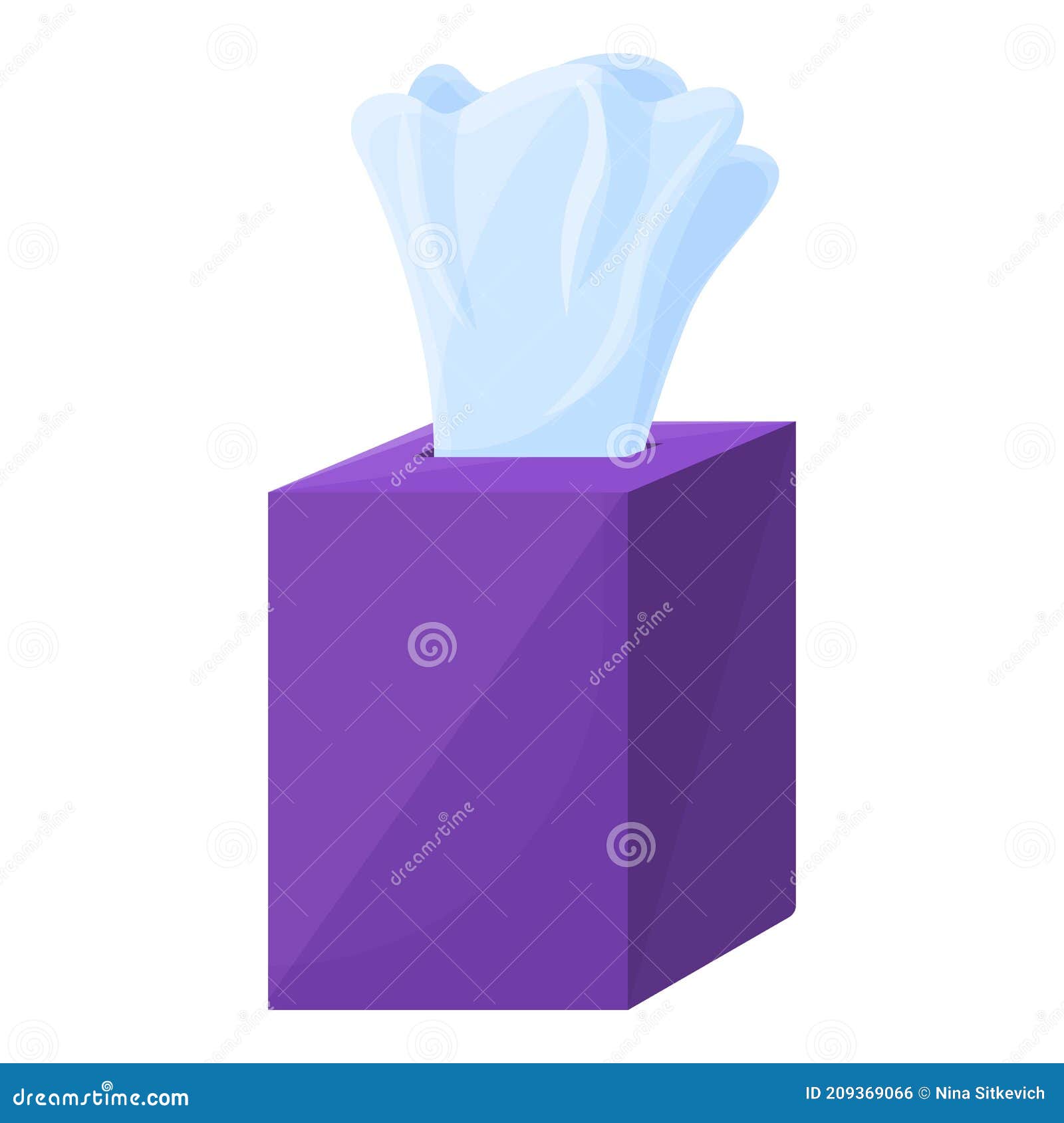Clean Box Tissue Icon, Cartoon Style Stock Vector - Illustration of ...