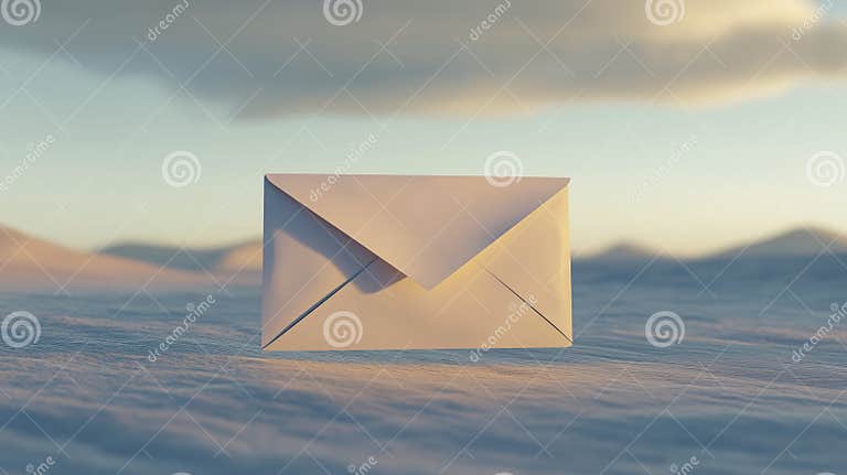 Clean and Bright 3D Envelope Icon, Representing Email Correspondence ...