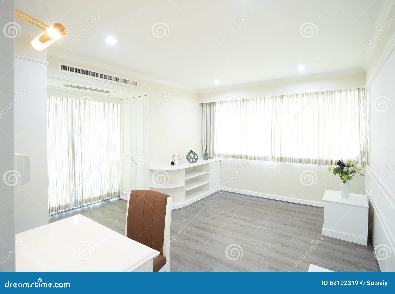 Clean bright white room stock image. Image of modern - 62192319