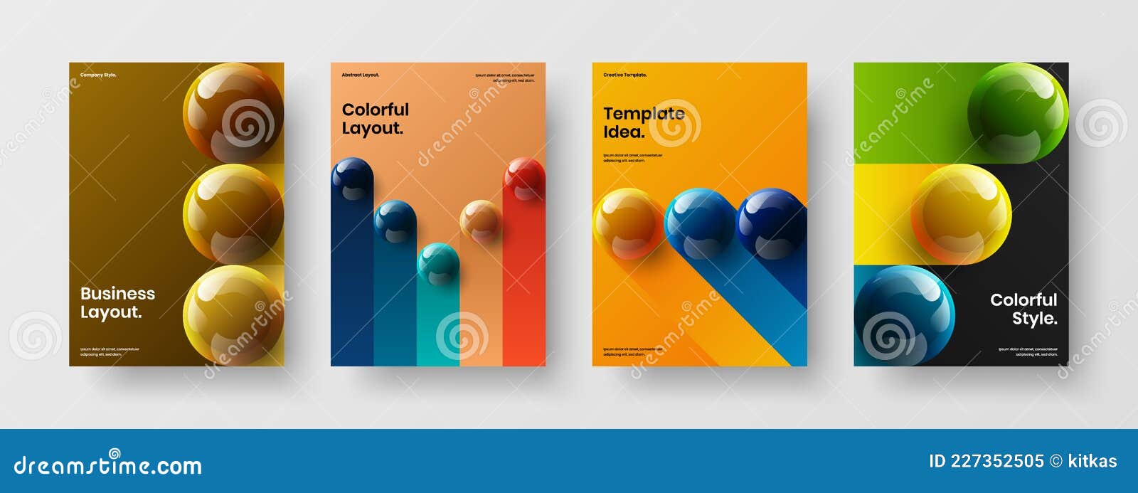 Clean Brochure Design, Annual Report, Cover Template, Magazine, Flyer ...