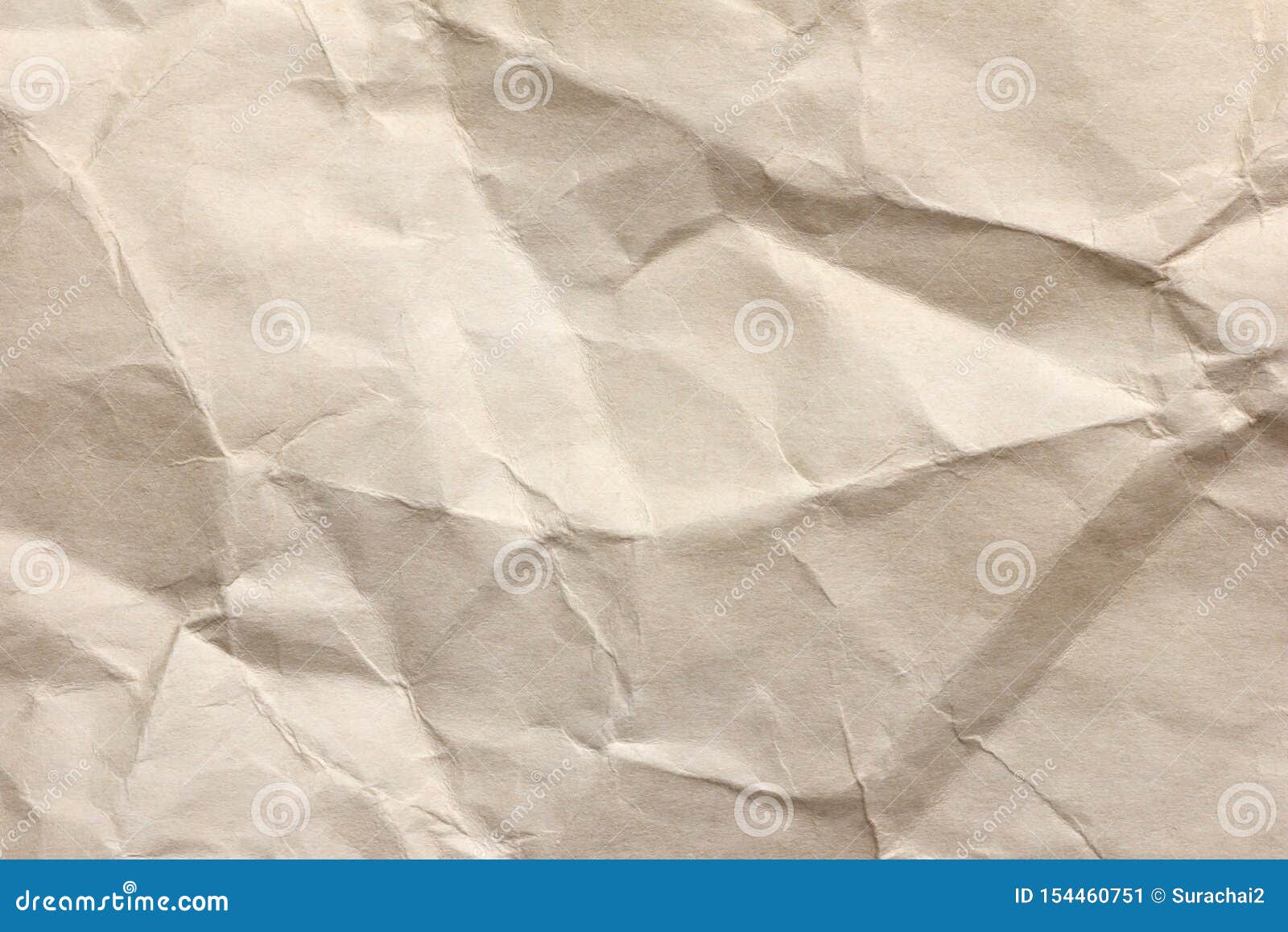 Clean Brown Paper, Wrinkled, Abstract for Background Stock Image ...
