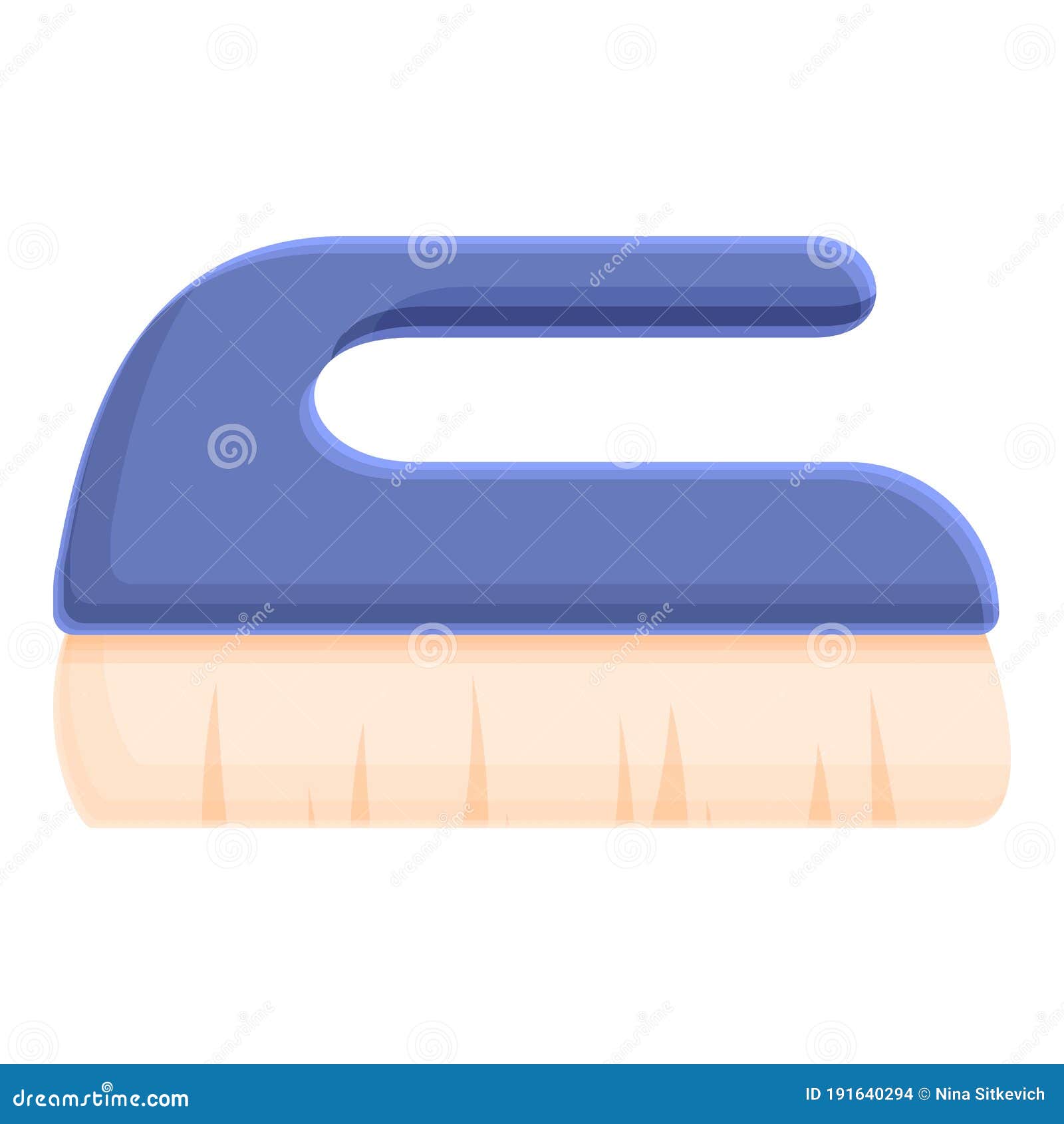 Clean Brush Icon, Cartoon Style Stock Vector - Illustration of recycle ...