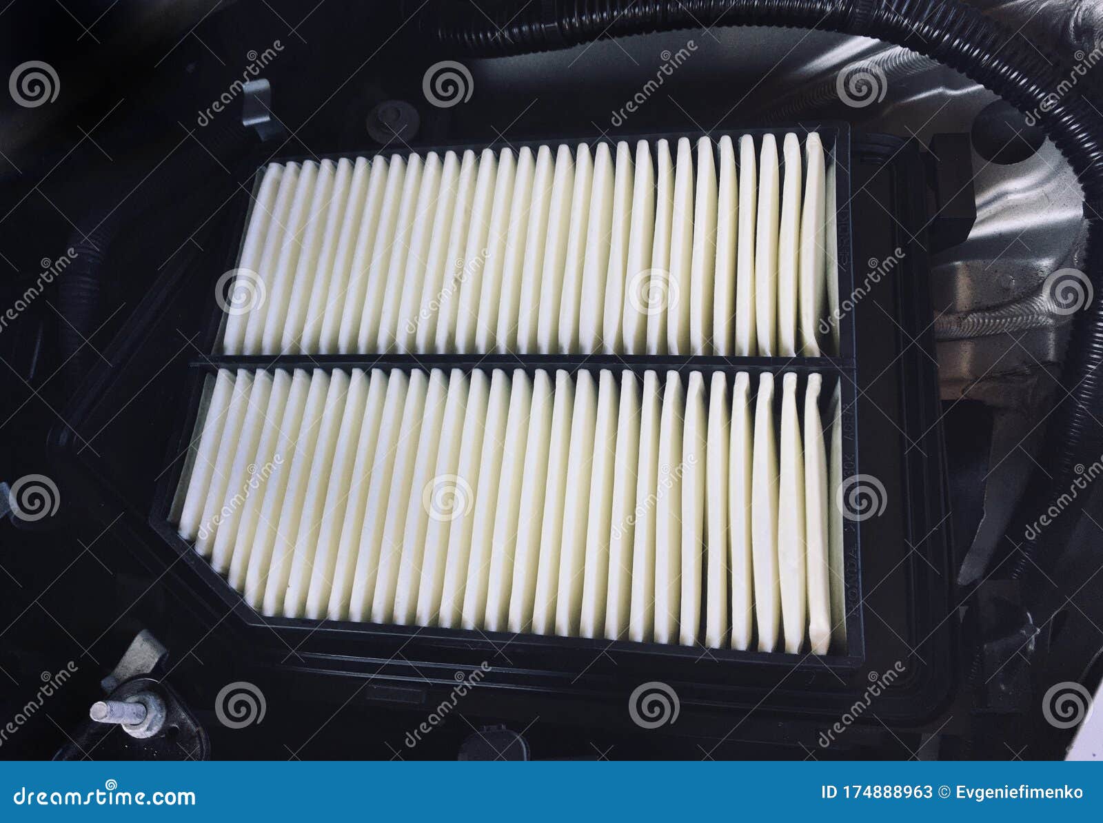Auto Parts. Car Engine Air Filter. Stock Image - Image of engine ...