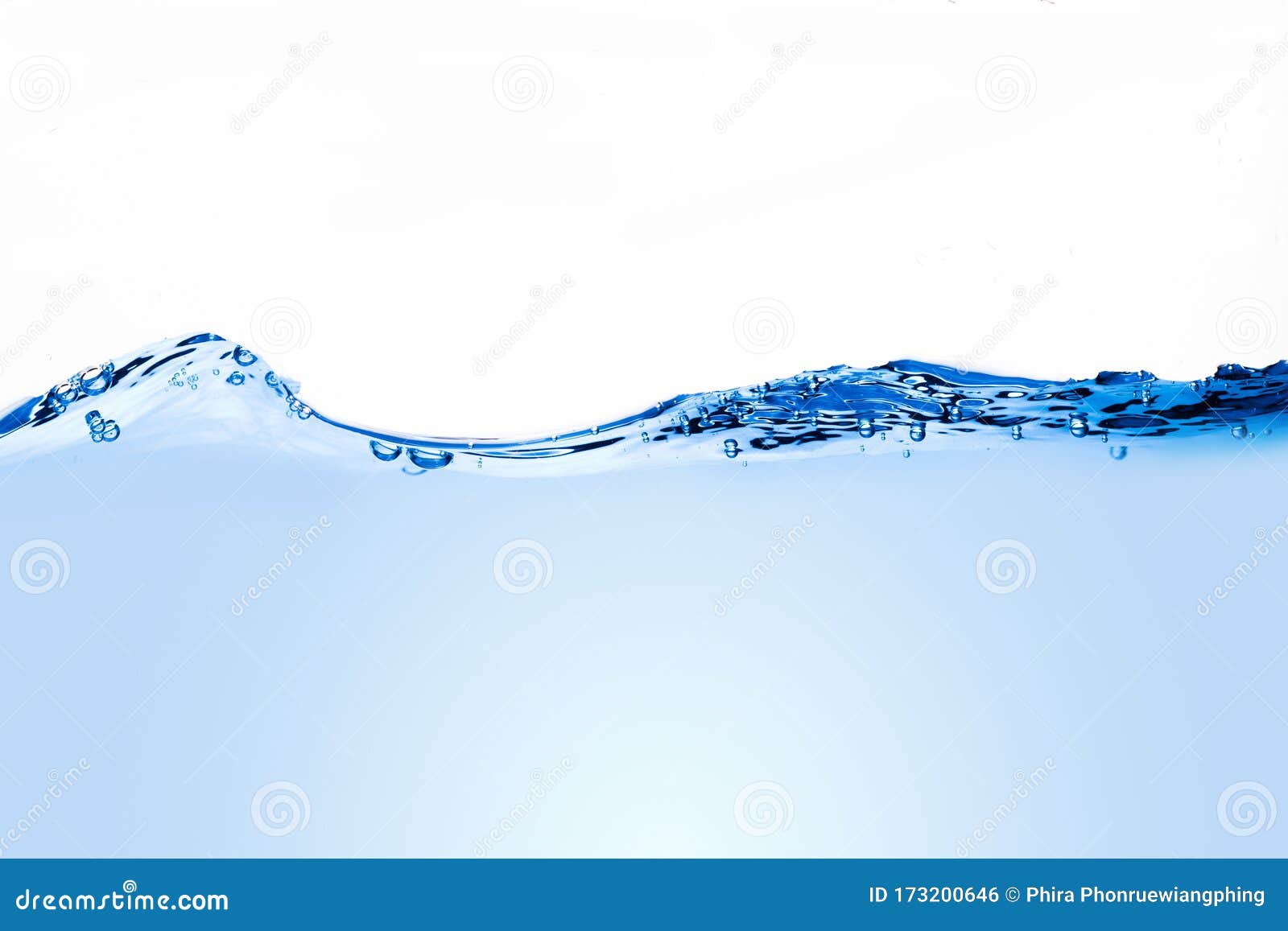 Clean Clear Blue Water Waves on a White Background Stock Photo - Image ...