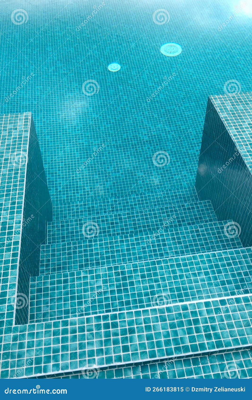 Clean and Clear Water in the Outdoor Pool. Rest in the Water. Stock ...