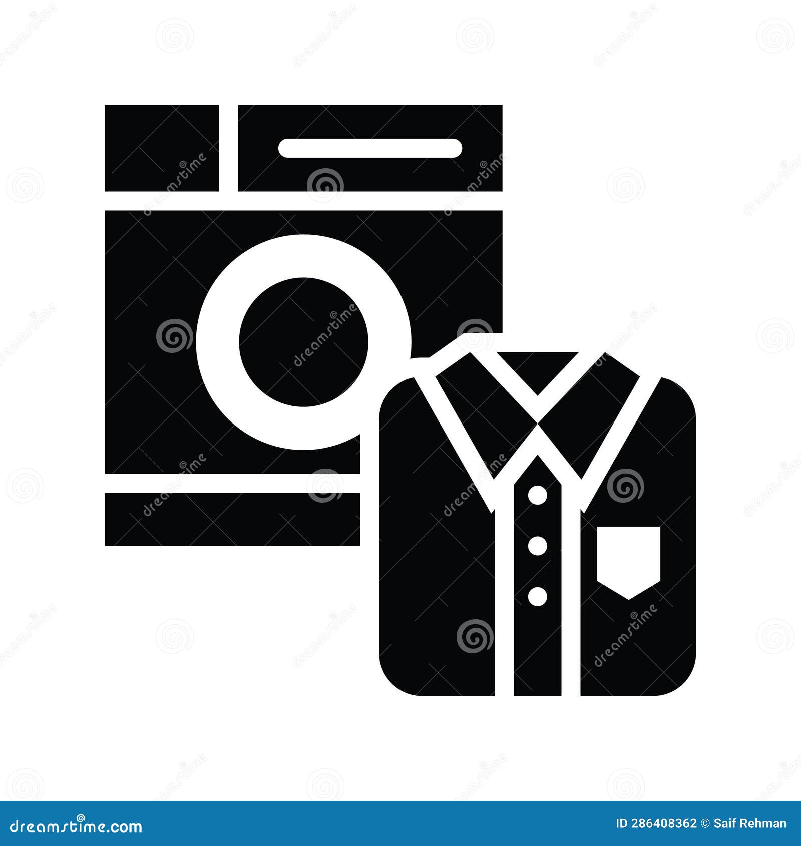 Clean Clothes Vector Solid Icon Style Illustration. EPS 10 File Stock ...
