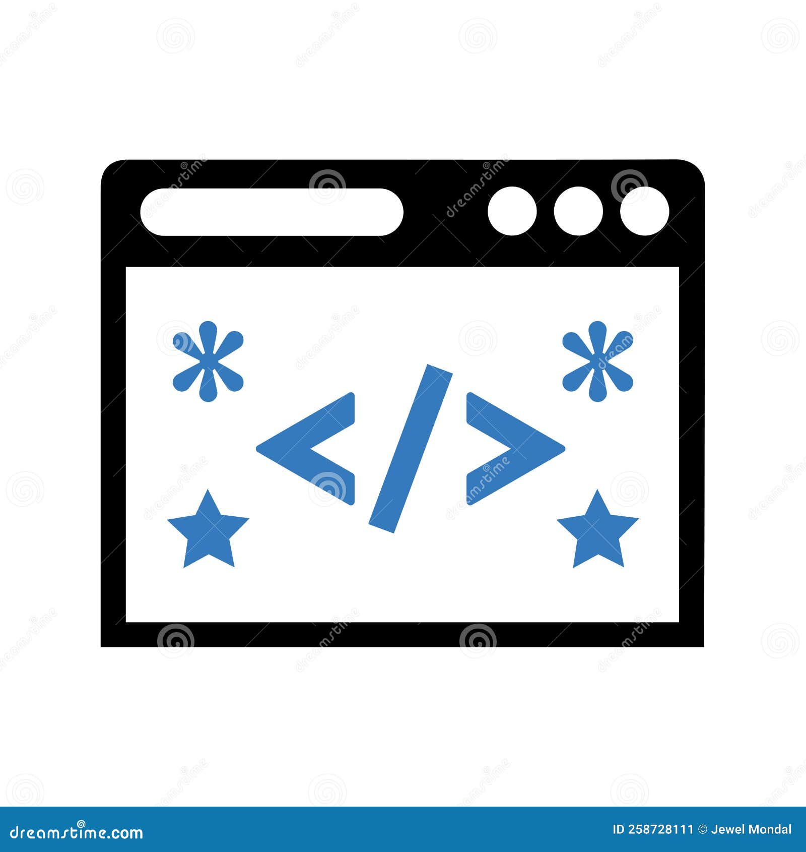 Clean Code, Code, Design Icon. Simple Flat Design Concept Stock ...