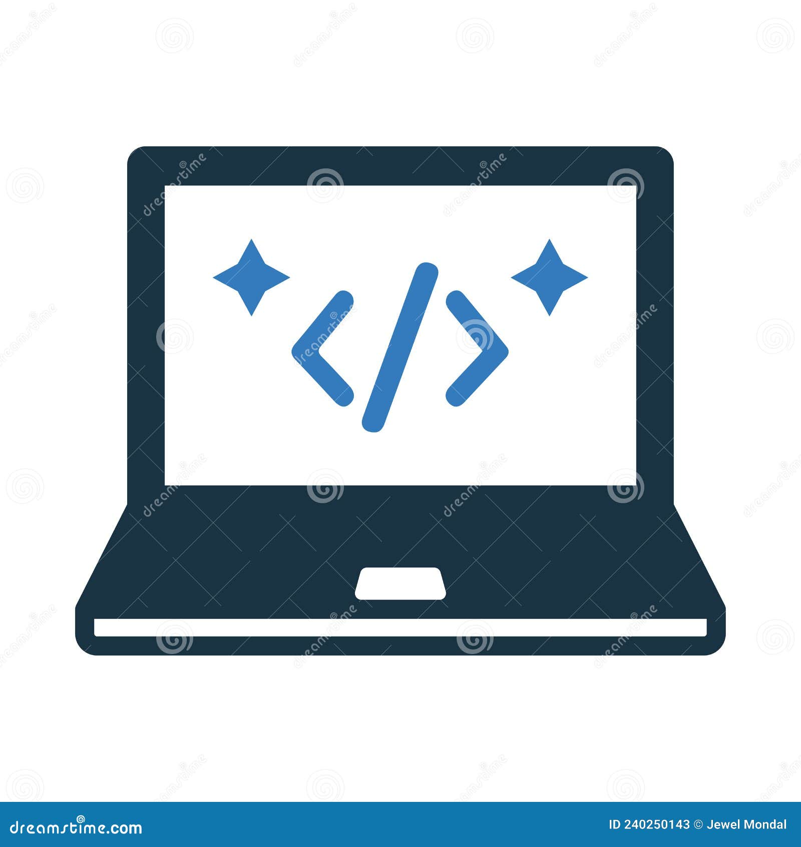 Clean, Code, Coding Icon. Simple Flat Design Concept. Stock ...