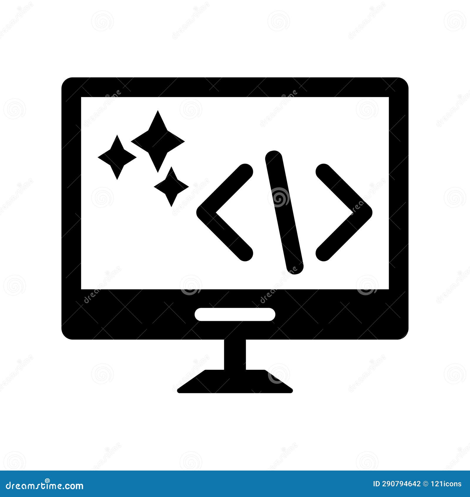 Clean Code icon stock illustration. Illustration of advertisement ...