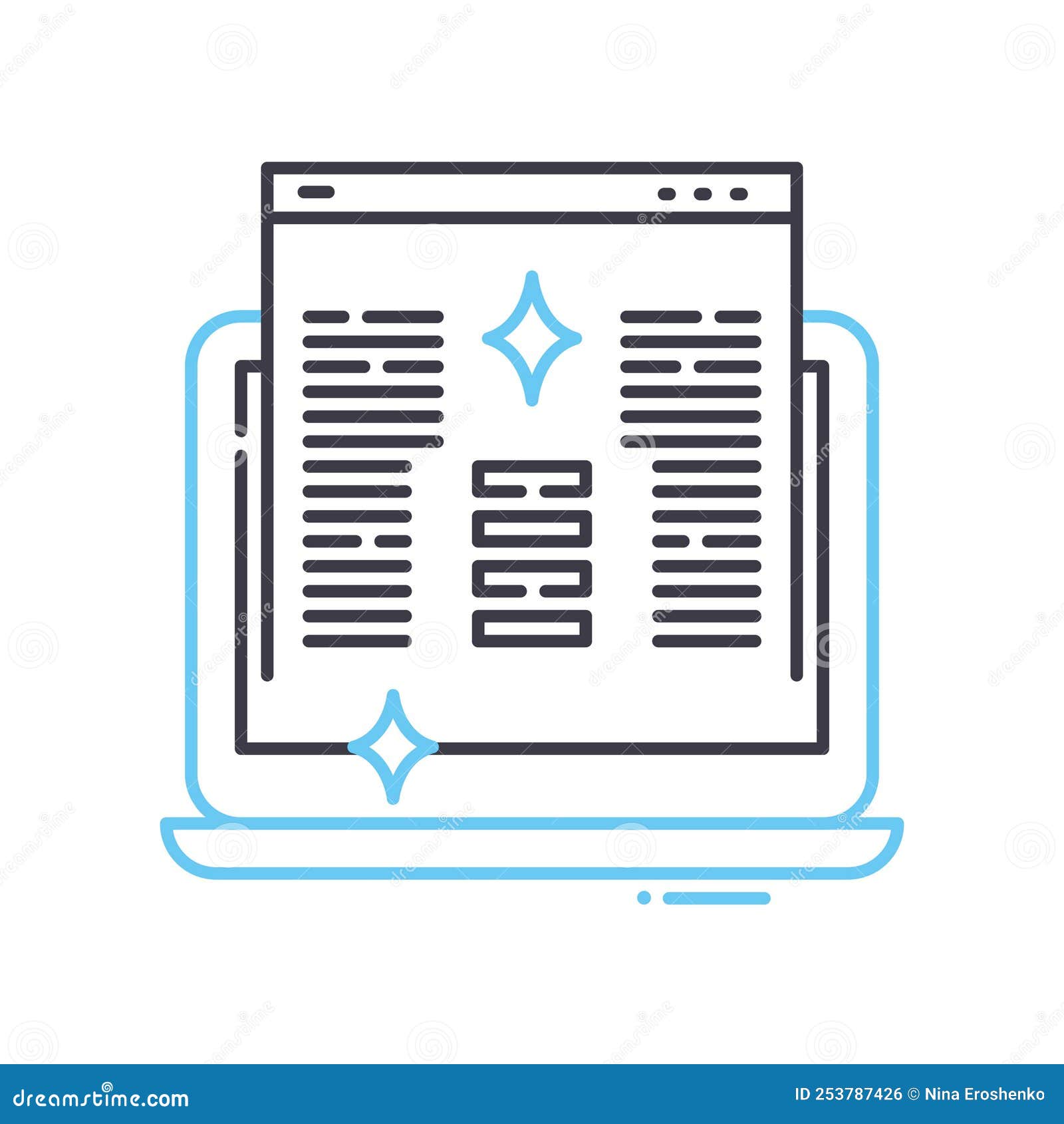 Clean Code Line Icon, Outline Symbol, Vector Illustration, Concept Sign ...