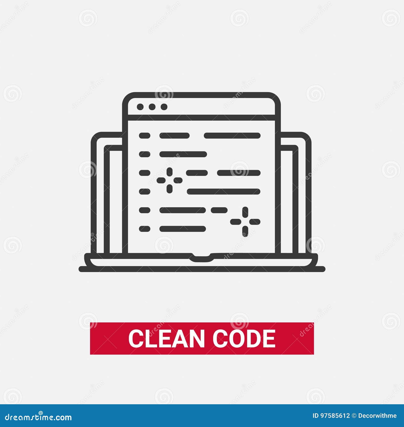 Clean Code Transparent Icon. Clean Code Symbol Design From Programming Collection. Cartoon ...