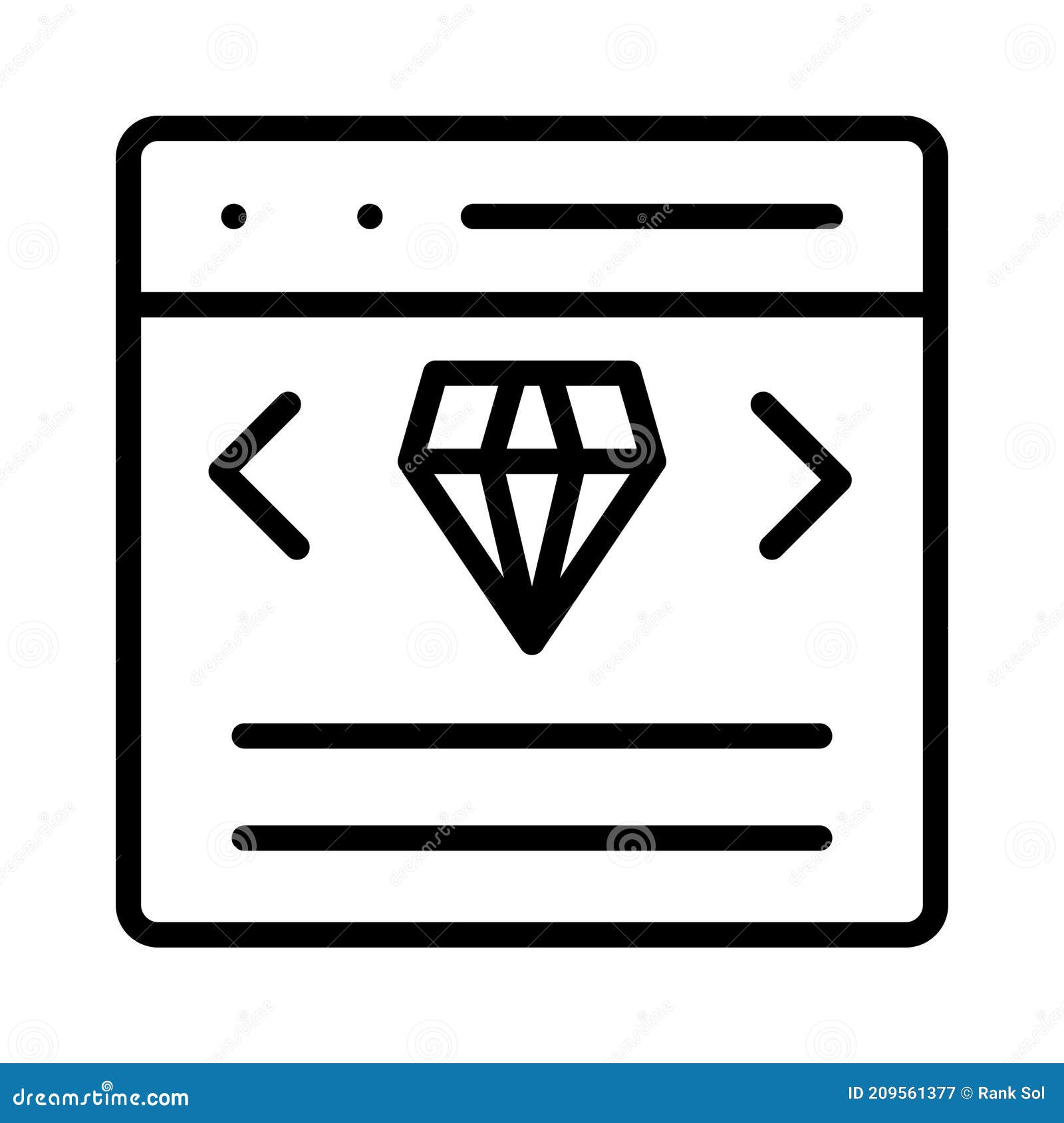 Programming. Isolated Flat Style Colored Illustration. School Lessons ...