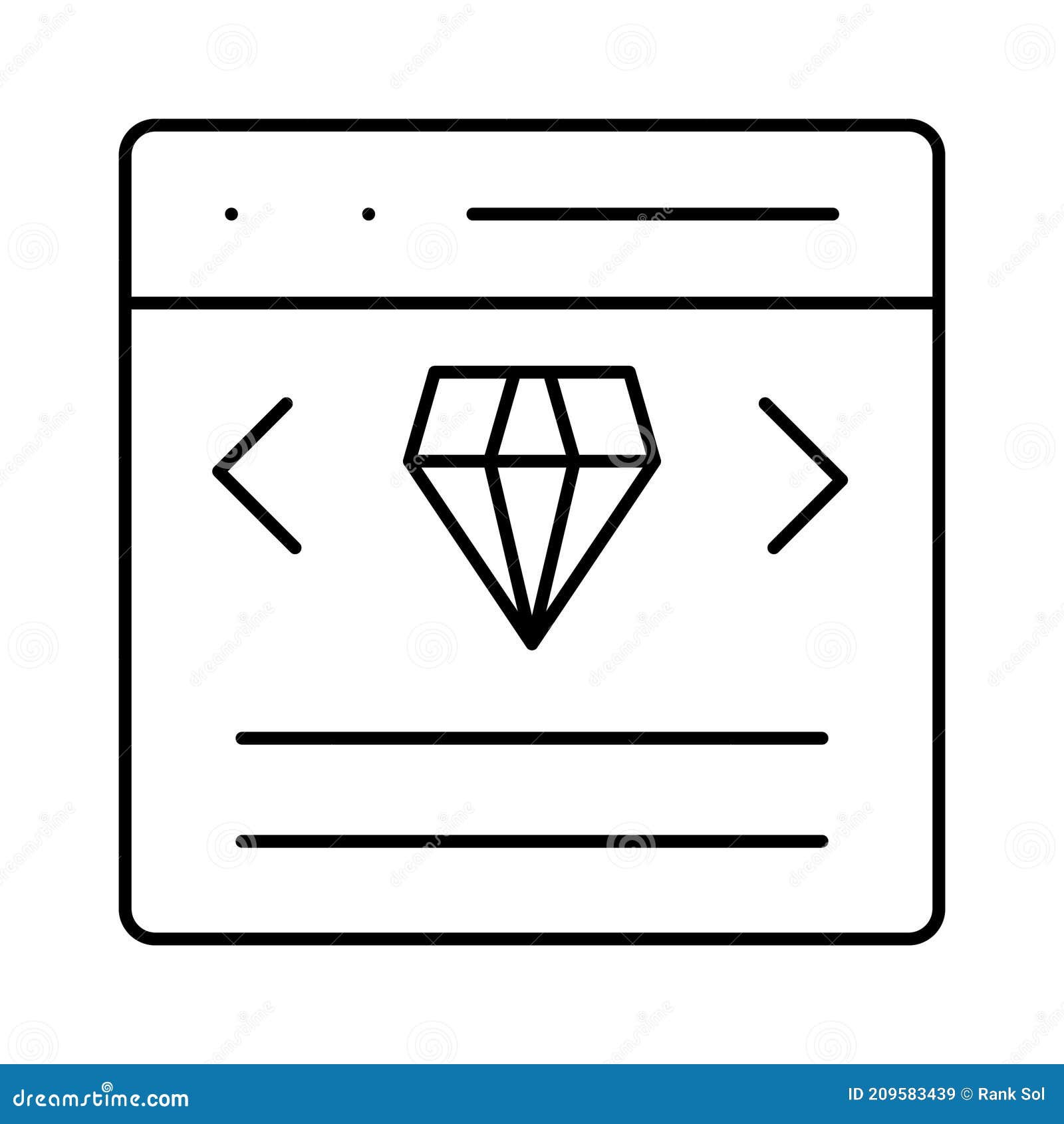 Programming. Isolated Flat Style Colored Illustration. School Lessons ...