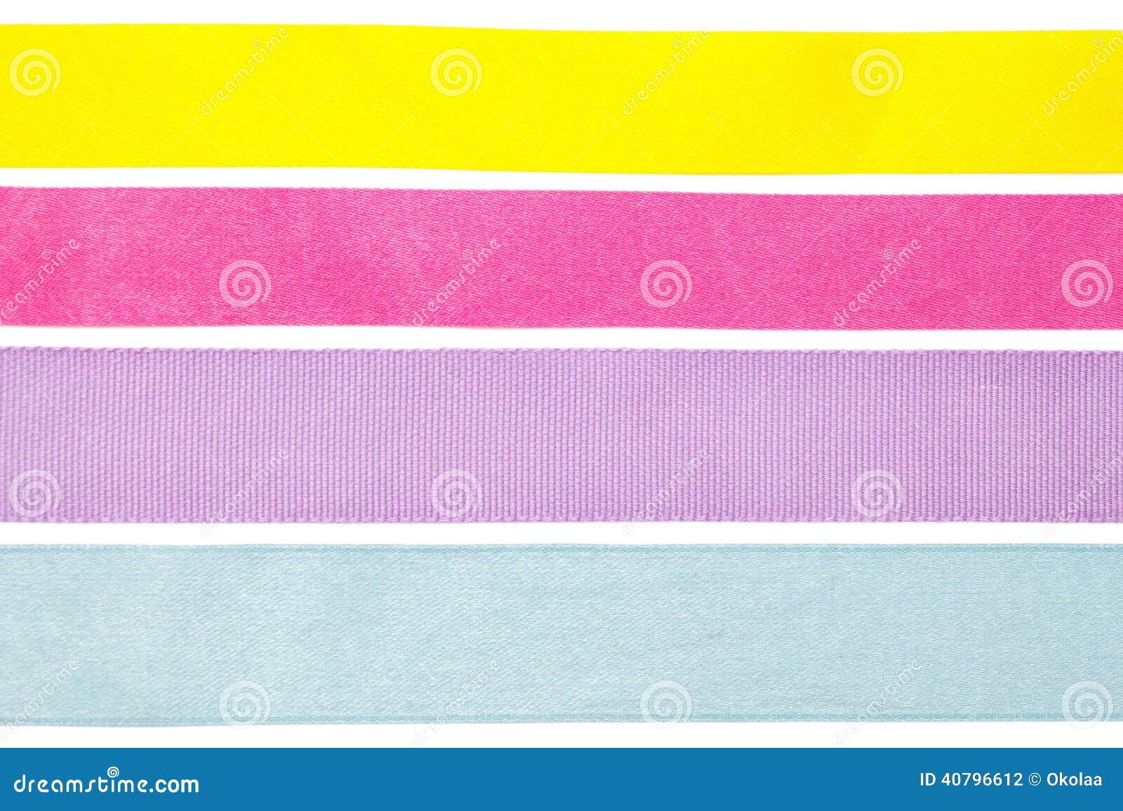 Clean Collection of Ribbons Isolated Stock Photo - Image of holiday ...