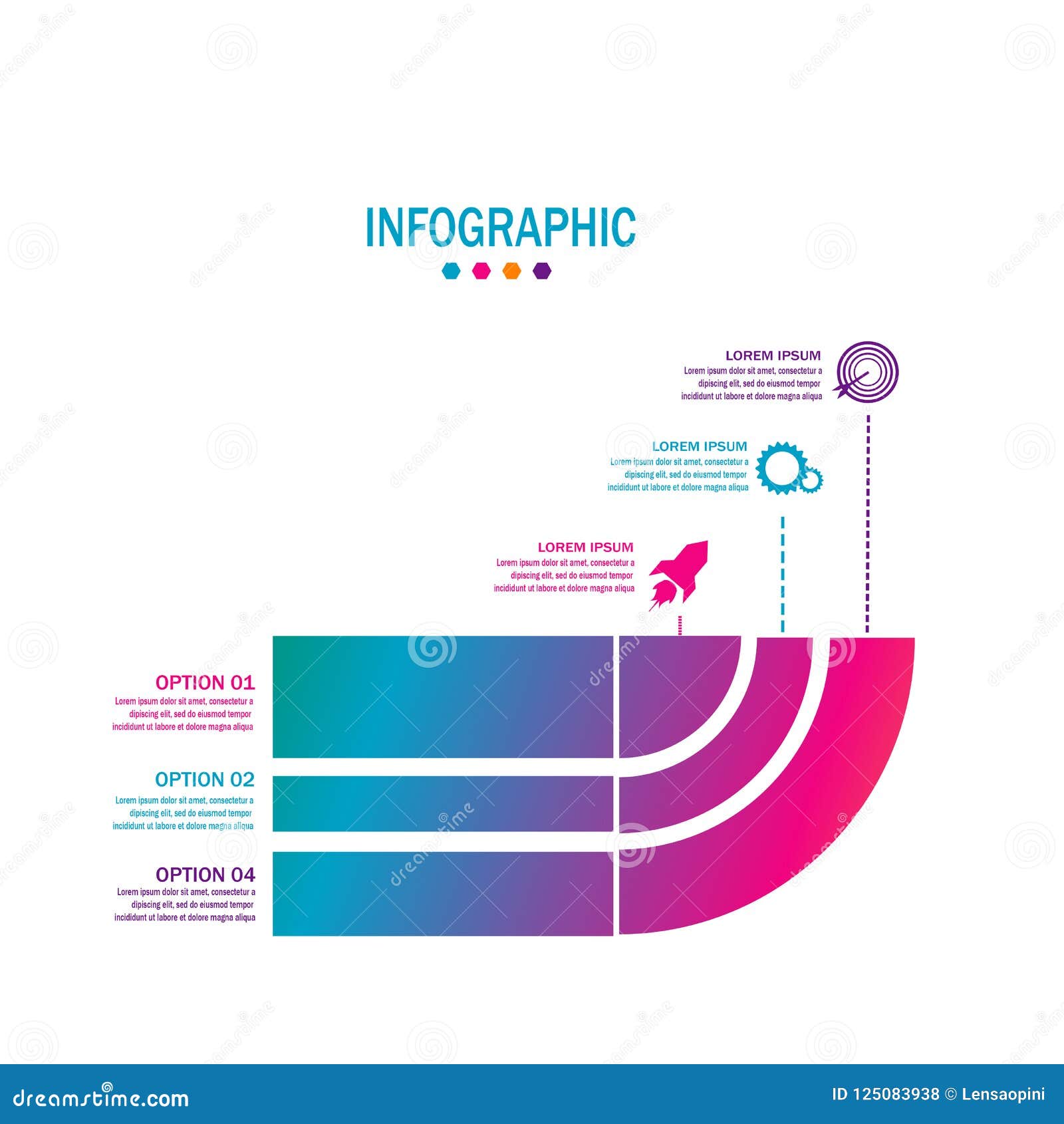 Clean Colorful Modern Infographic Timeline Element Design Vector Stock ...