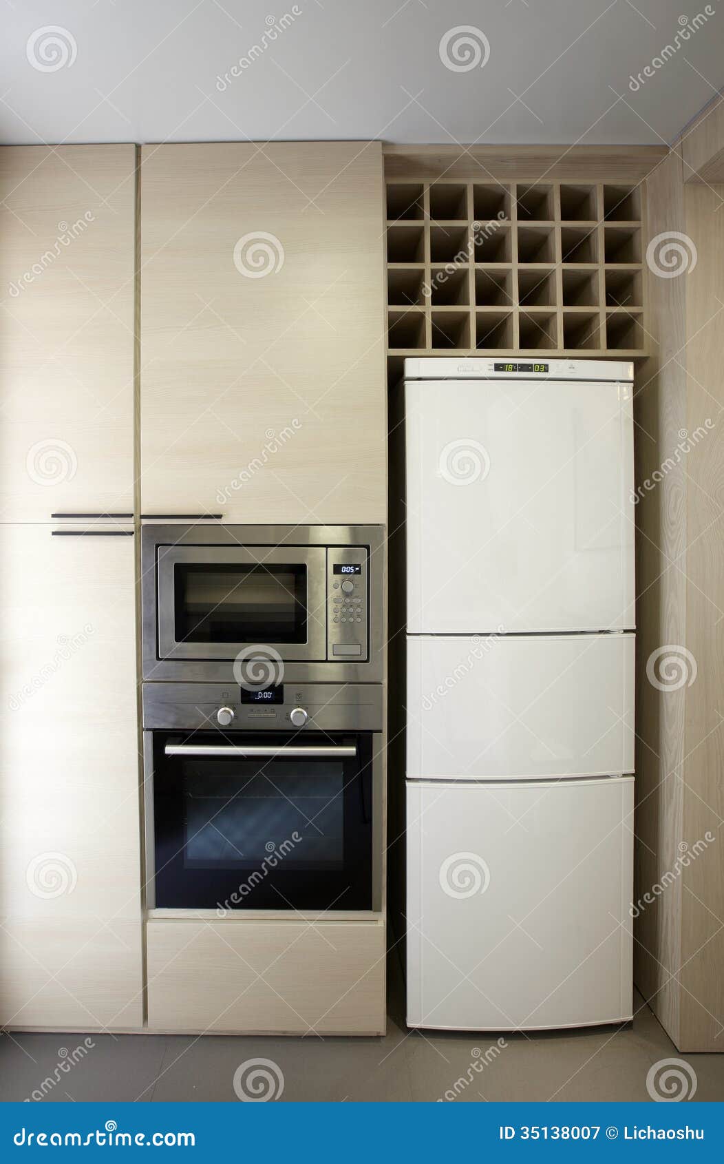 Clean and Comfortable Home Kitchen Stock Image - Image of minimalism ...