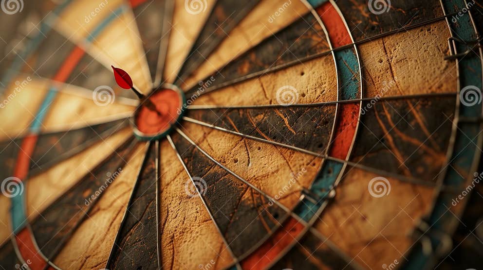 Clean Composition Featuring Dartboard Elements, Symbolizing the Calm ...