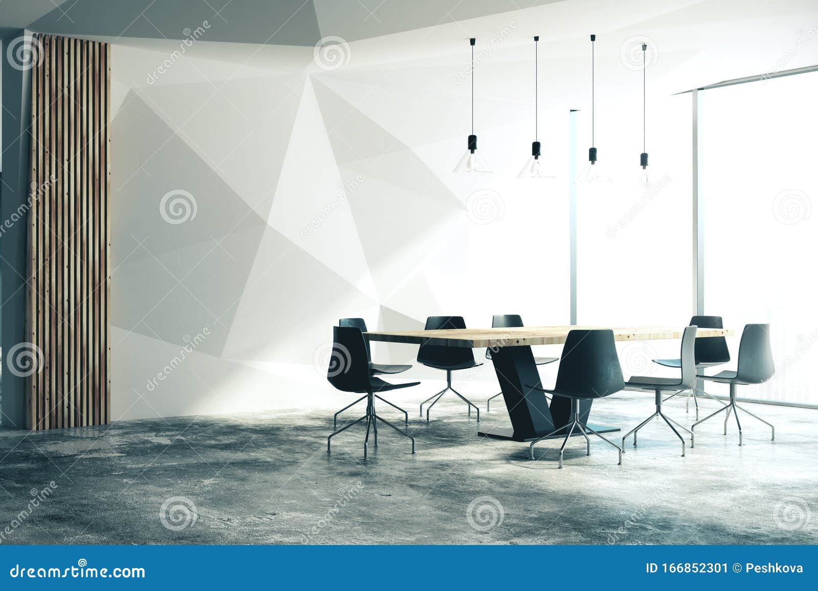 Clean Conference Room Interior Stock Illustration - Illustration of ...